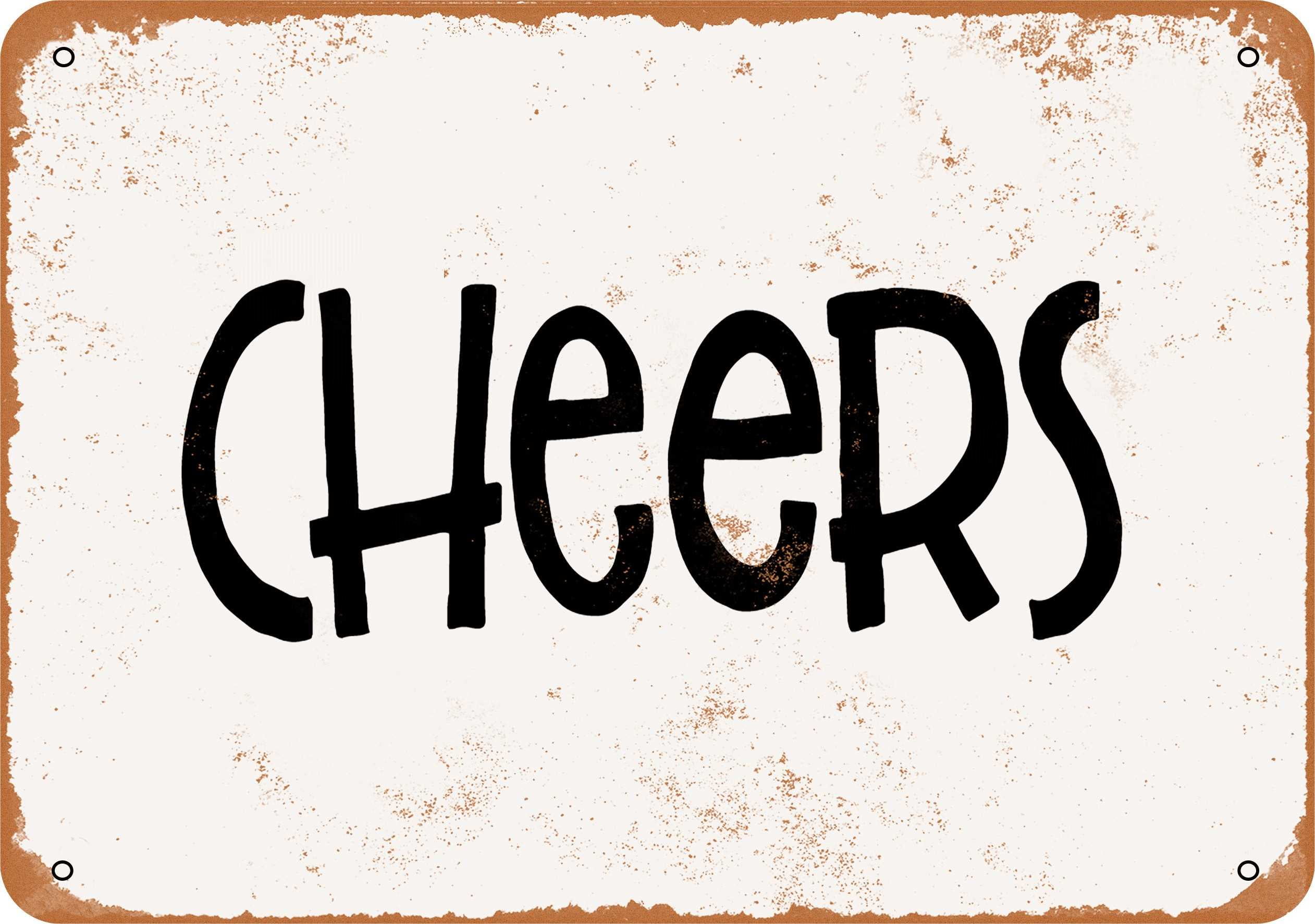 7 x 10 METAL SIGN - Cheers - Vintage Rusty Look - Walmart.com