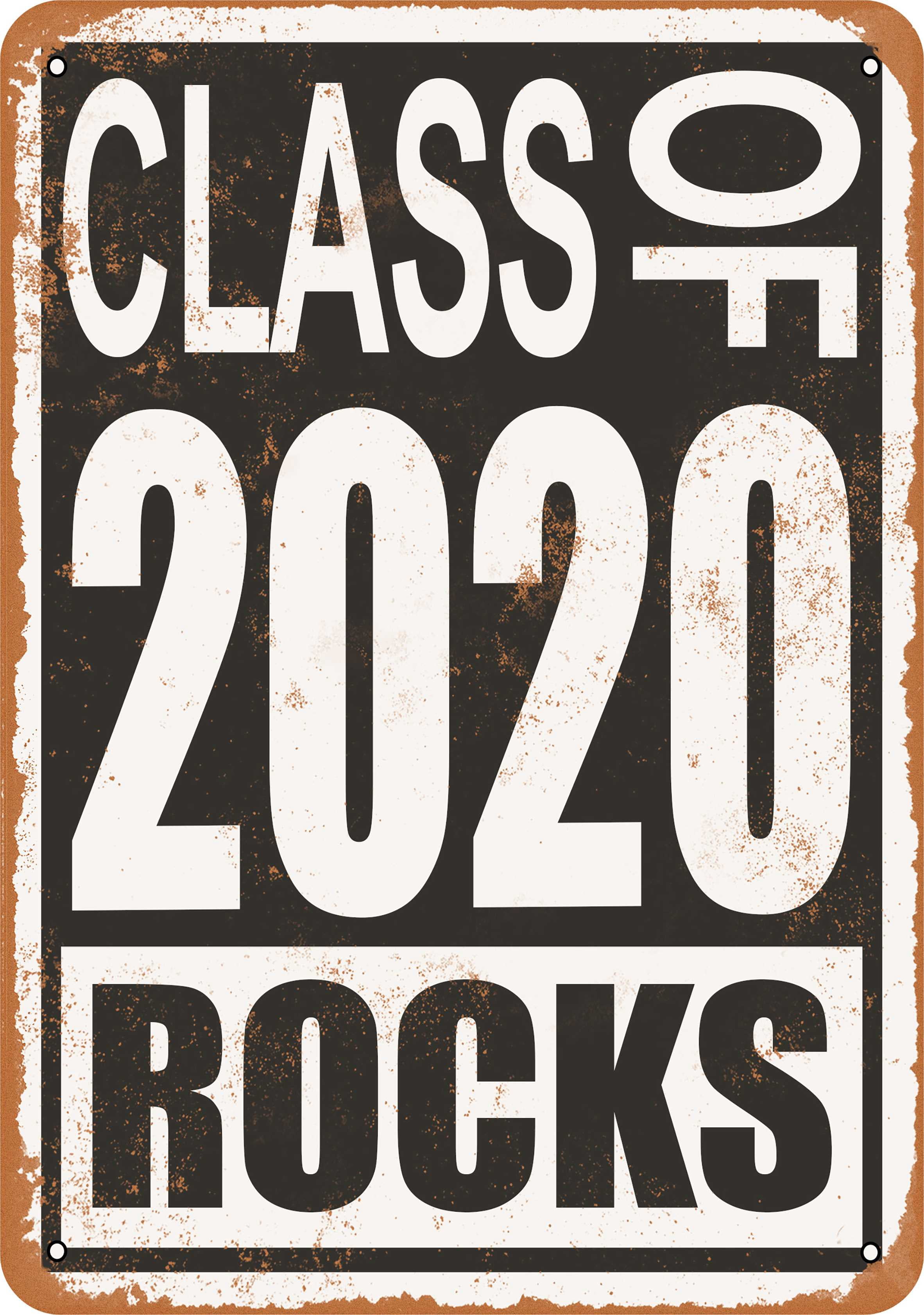 7 x 10 METAL SIGN - Class of 2020 Rocks - Vintage Rusty Look - Walmart.com