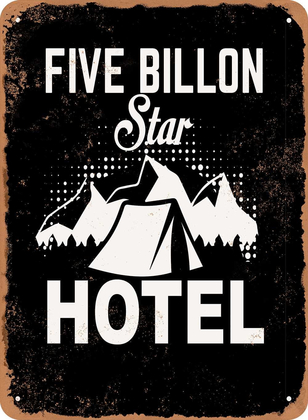7 x 10 METAL SIGN - Five Billion Star - Vintage Rusty Look - Walmart.com