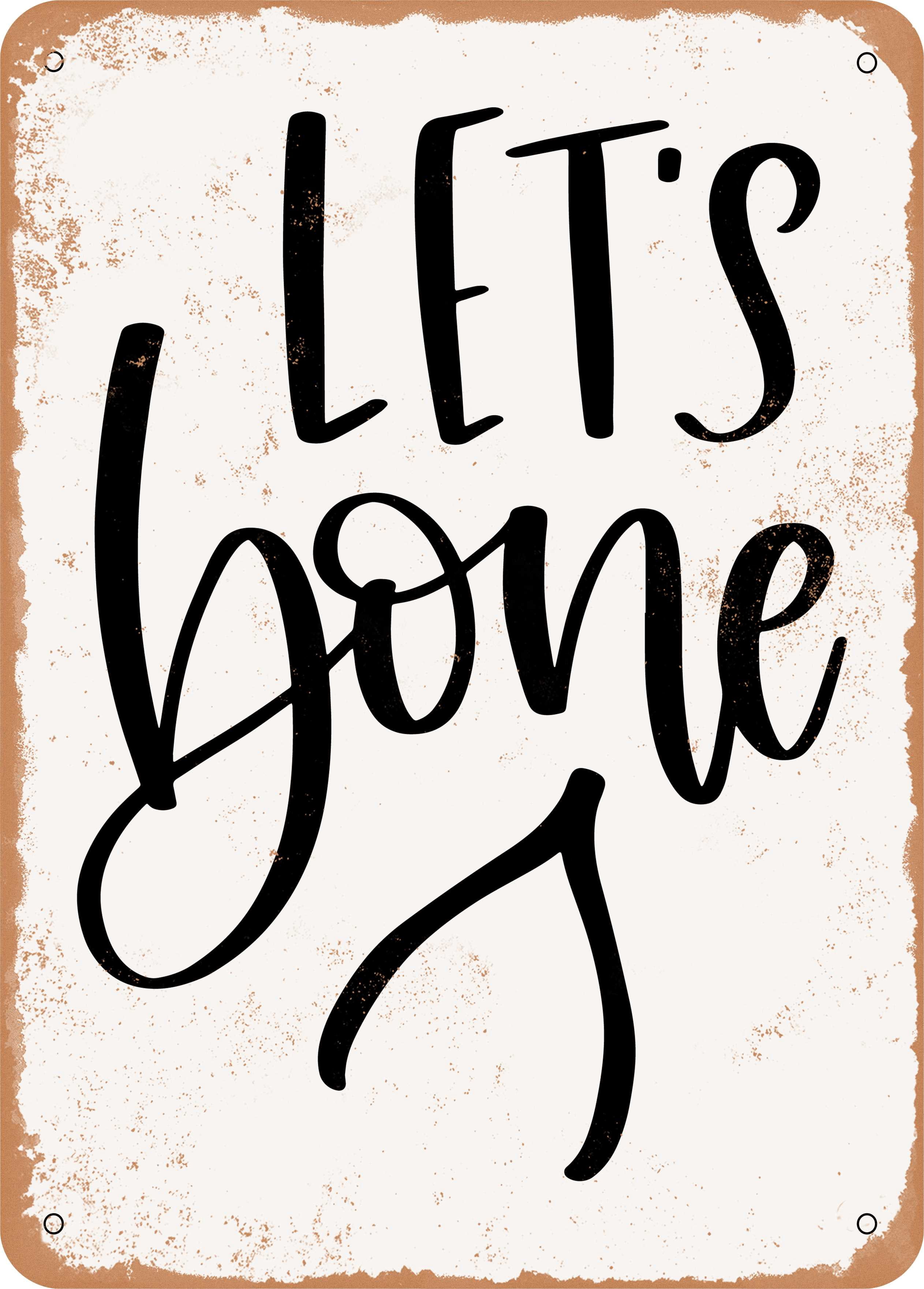 7 x 10 METAL SIGN - Lets Bone With Wishbone - Vintage Rusty Look ...