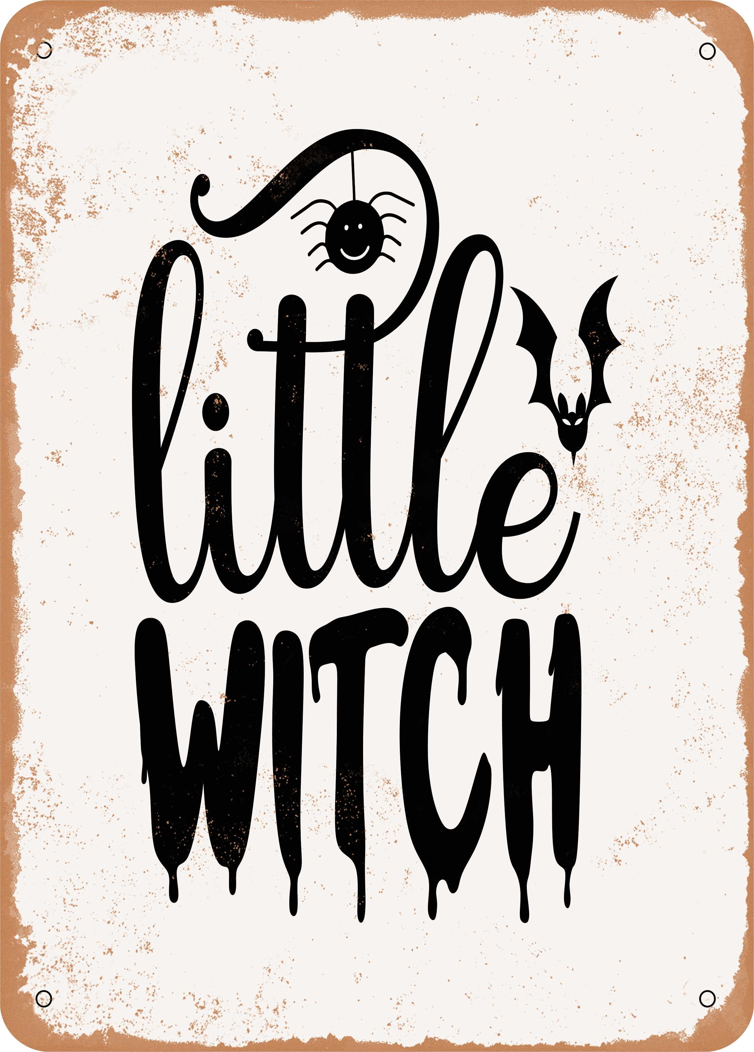 7 x 10 METAL SIGN - Little Witch - 2 - Vintage Rusty Look - Walmart.com