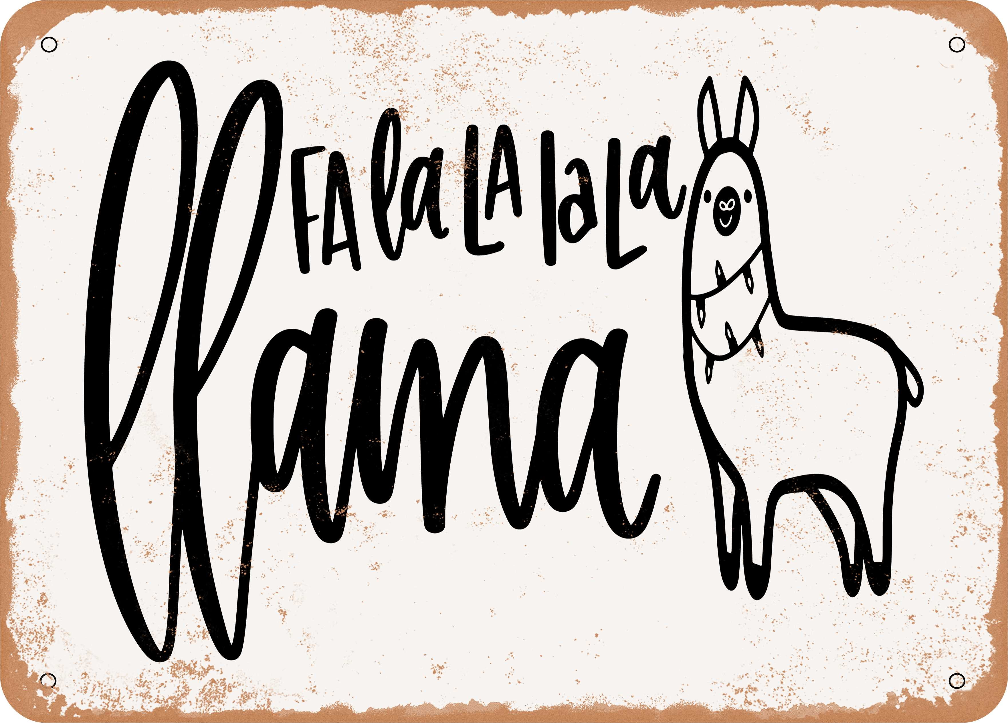 7 x 10 METAL SIGN - Llama - Vintage Rusty Look - Walmart.com