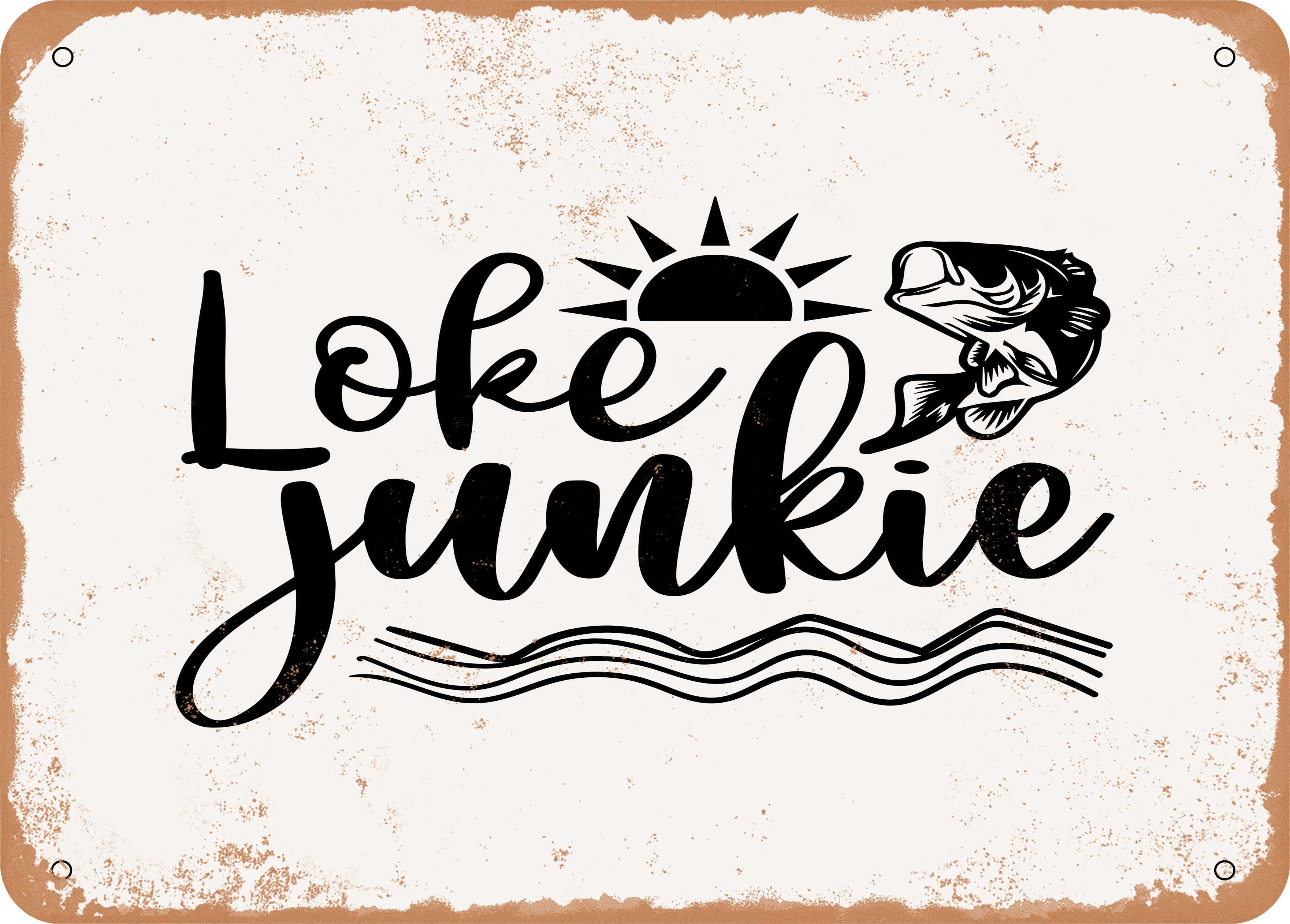 7 x 10 METAL SIGN - Loke Junkie - Vintage Rusty Look - Walmart.com