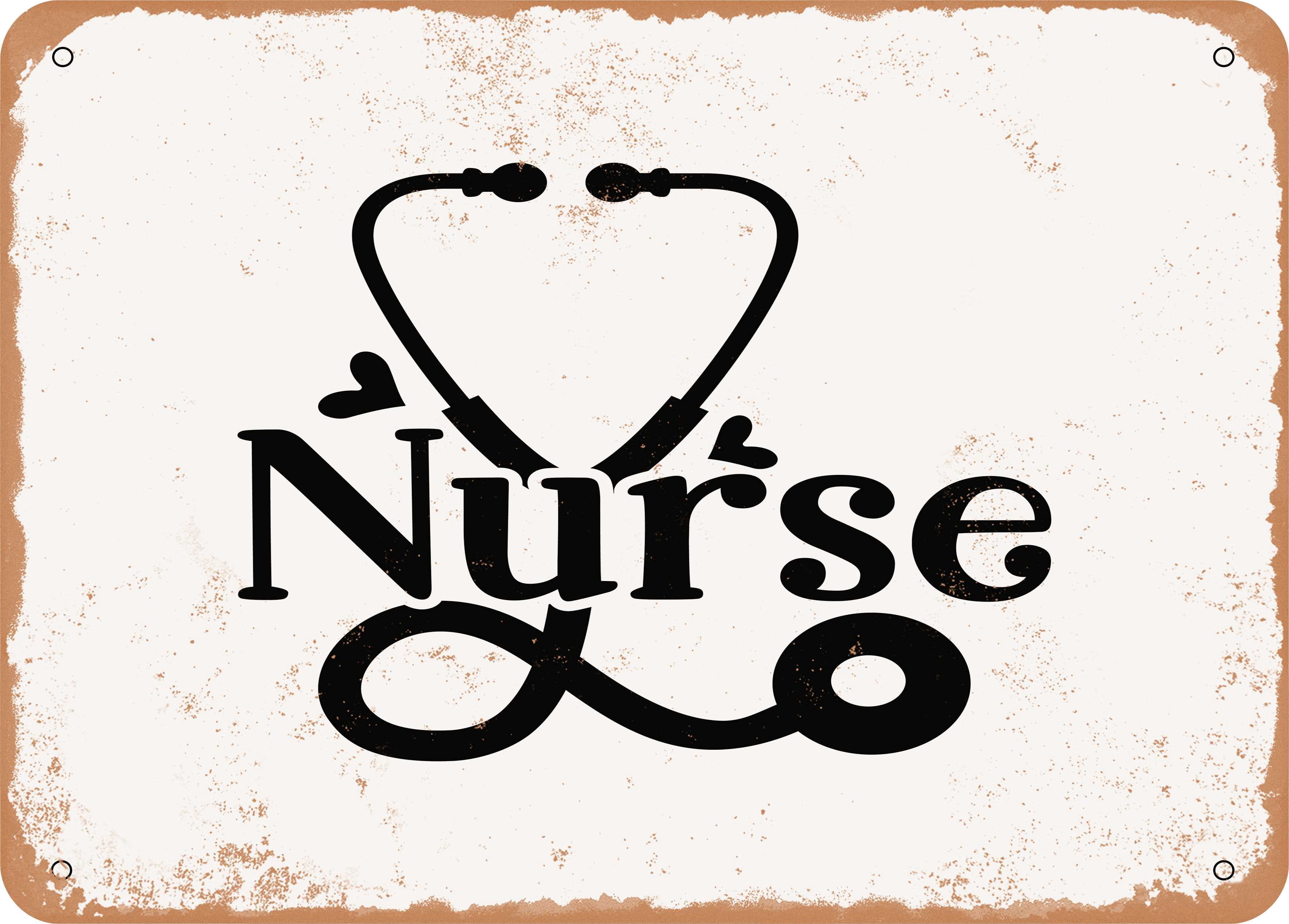7 x 10 METAL SIGN - Nurse - 3 - Vintage Rusty Look - Walmart.com