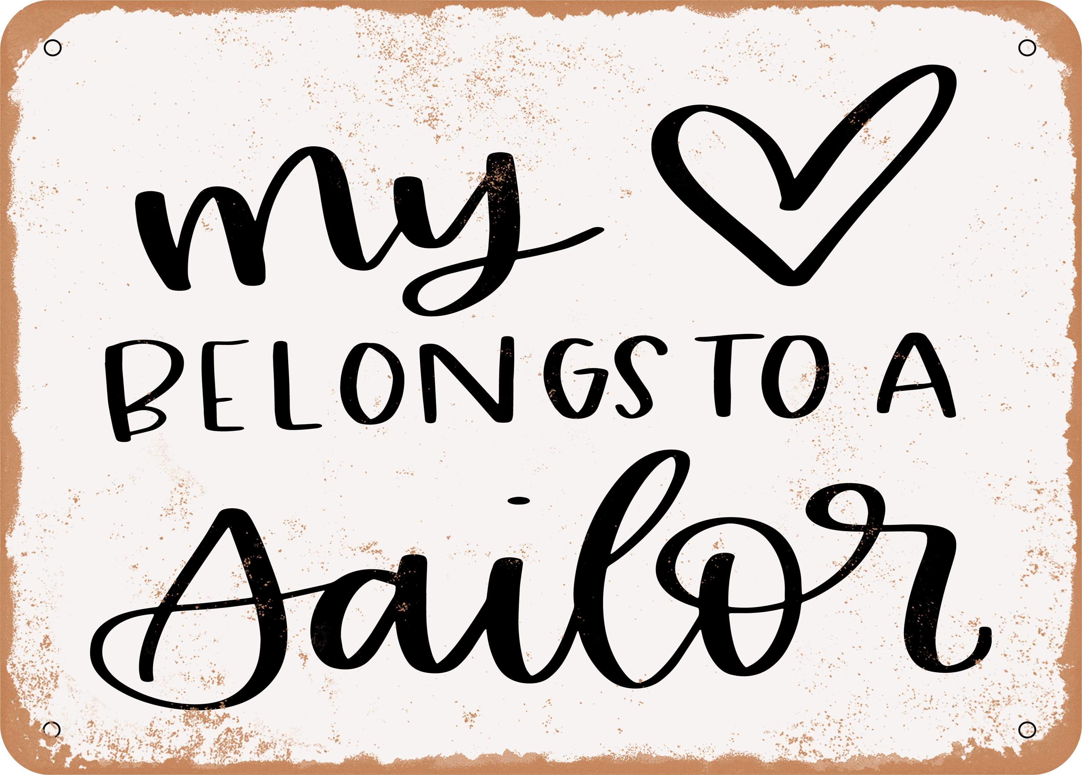 7 x 10 METAL SIGN - Sailor - 2 - Vintage Rusty Look - Walmart.com