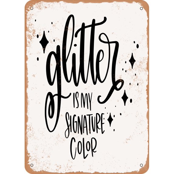 7 x 10 METAL SIGN - Signature Color - Vintage Rusty Look - Walmart.com