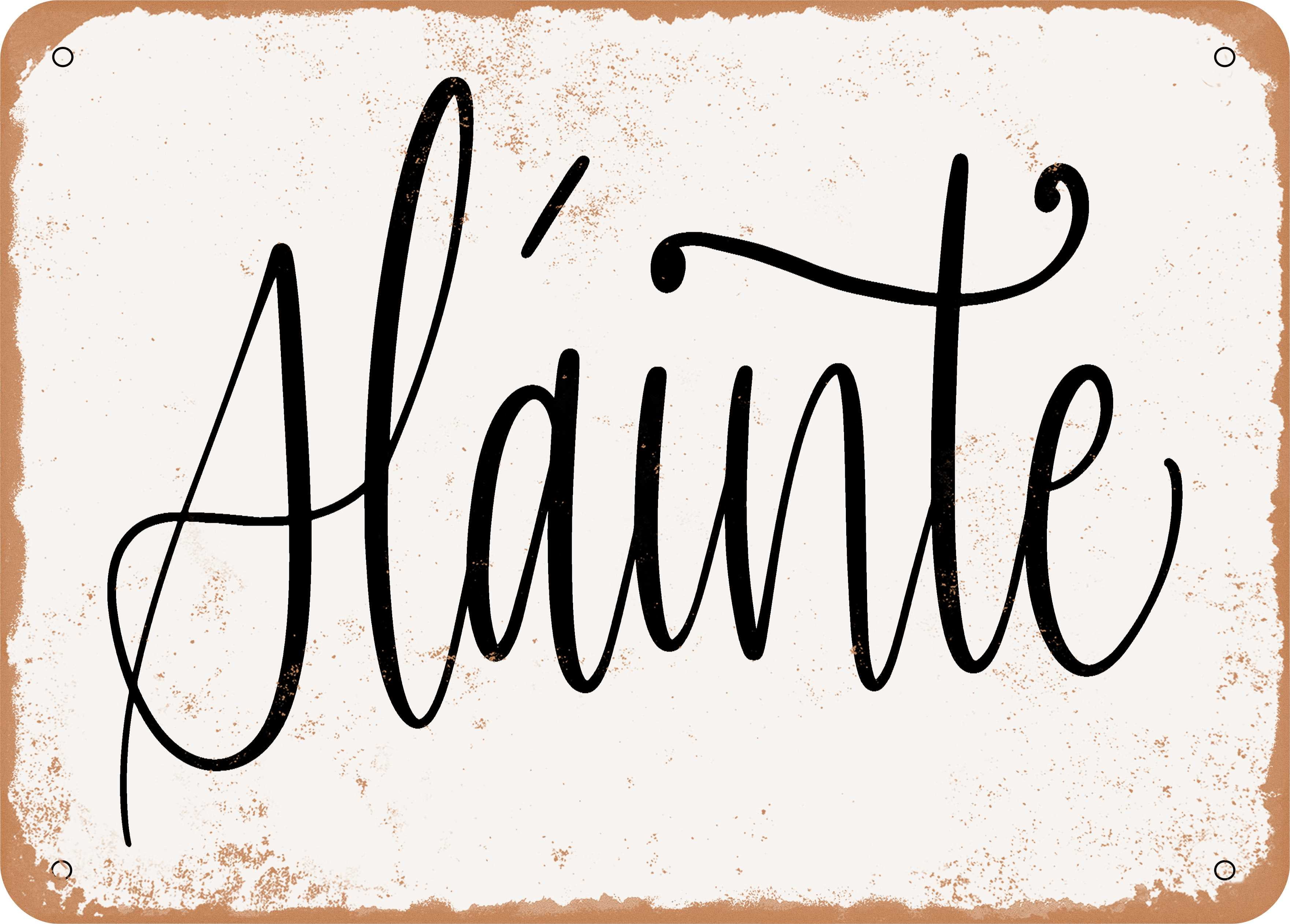 7 x 10 METAL SIGN - Slainte - Vintage Rusty Look - Walmart.com