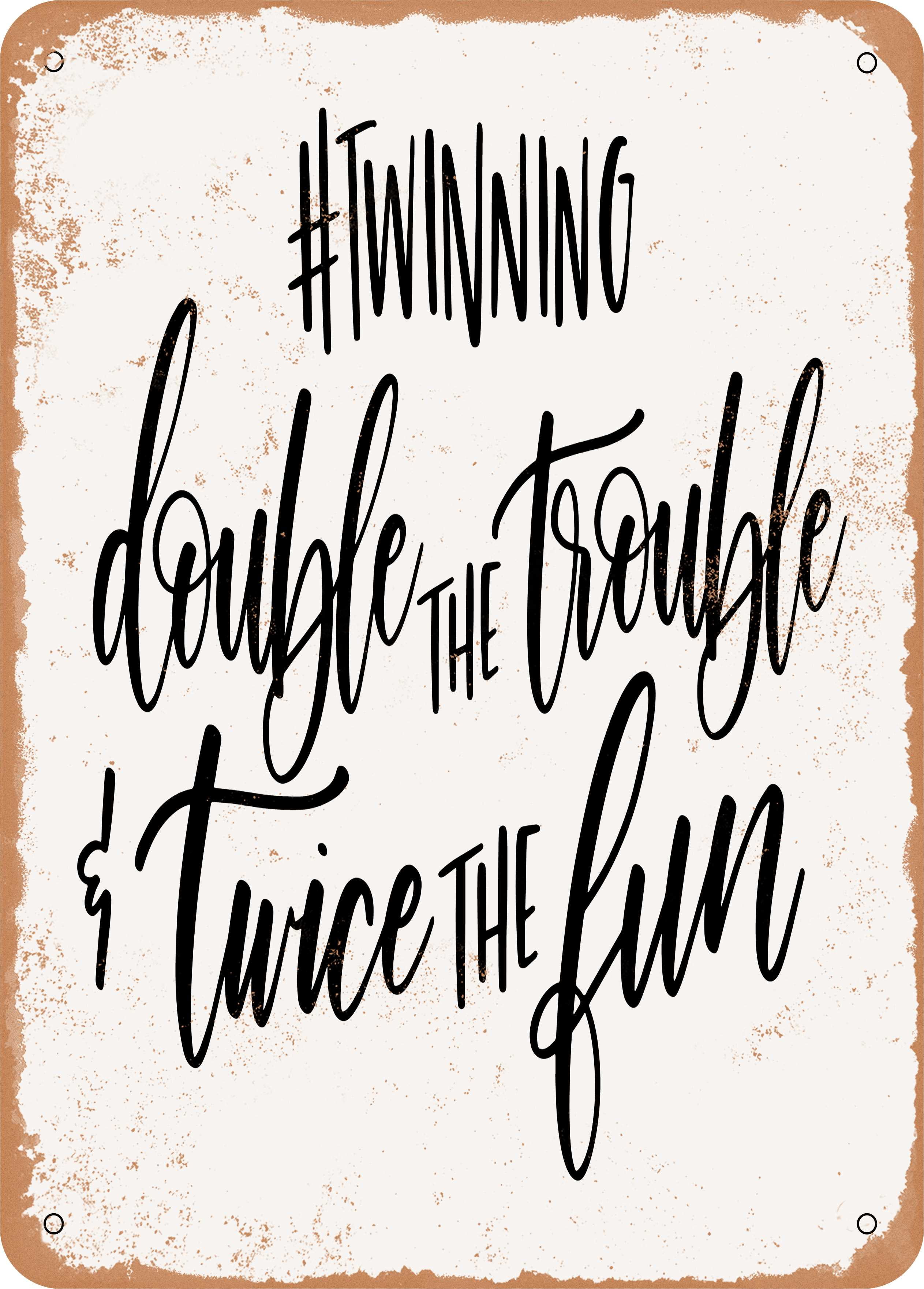 7 x 10 METAL SIGN - Twinning - Vintage Rusty Look - Walmart.com