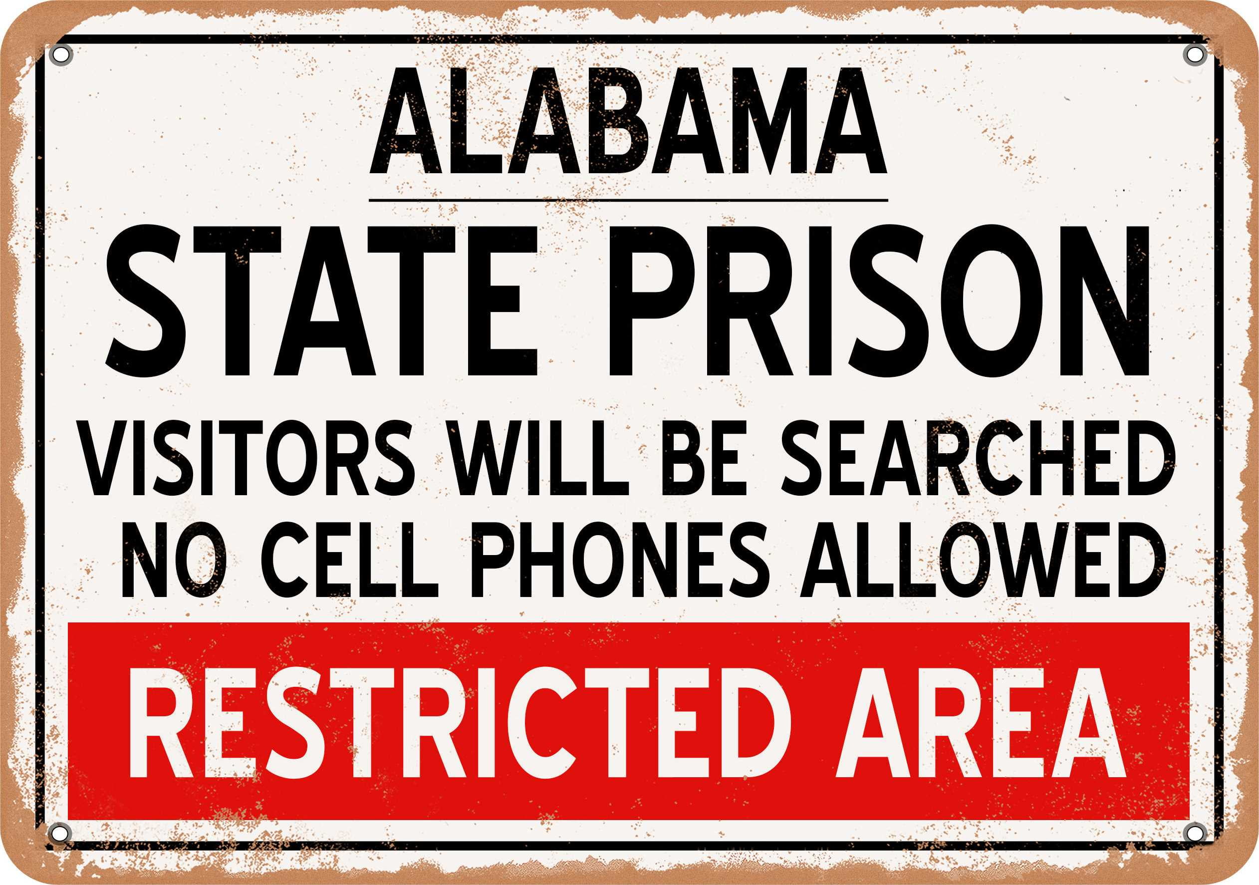 7 x 10 Metal Sign - State Prison of Alabama Reproduction - Vintage ...