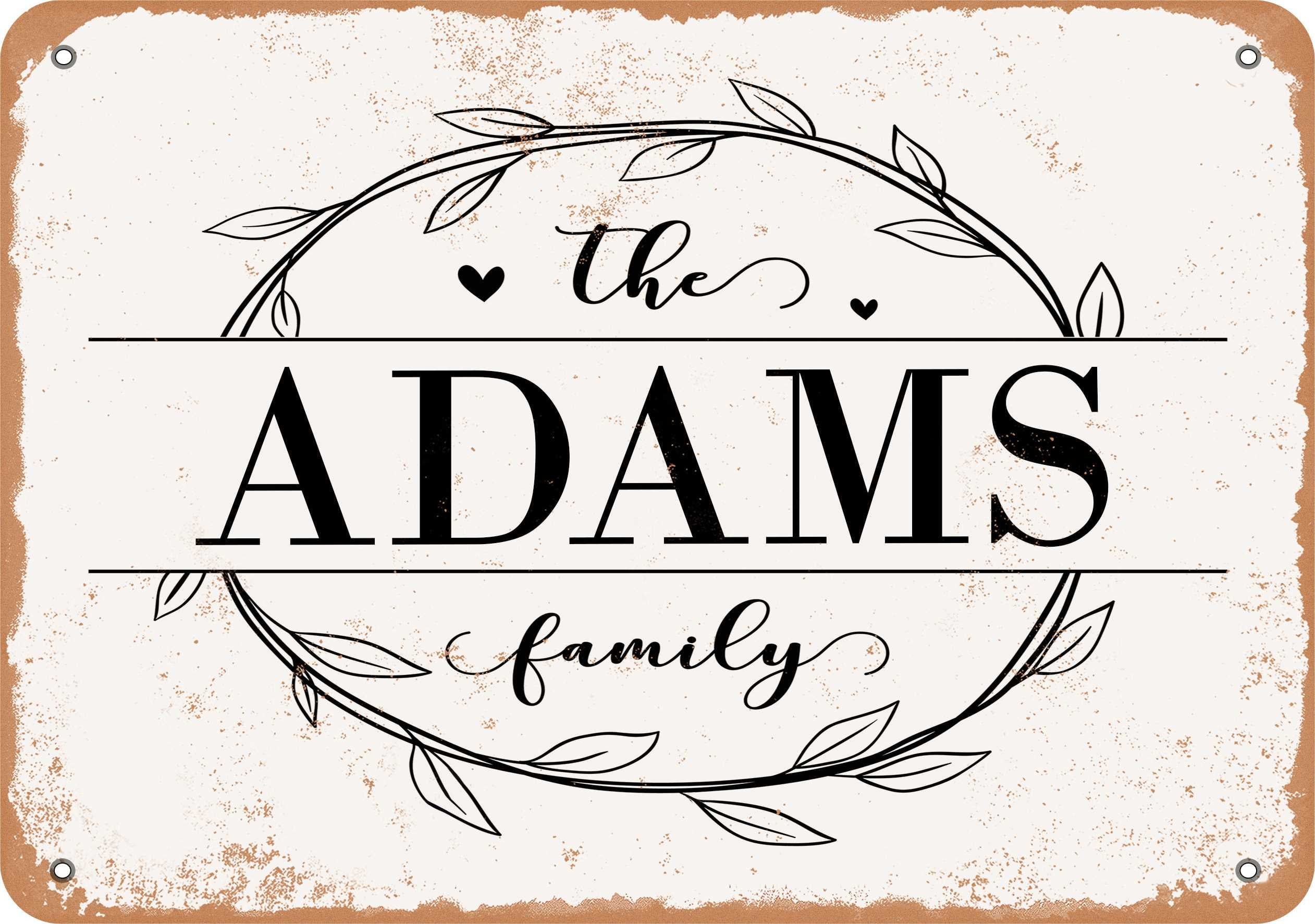 7 x 10 Metal Sign - The Adams Family (Style 1) - Vintage Rusty Look ...