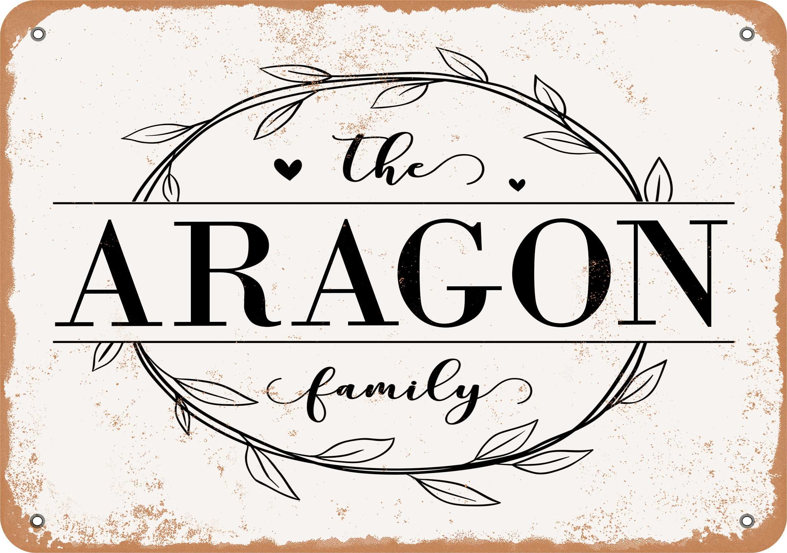 7 x 10 Metal Sign - The Aragon Family (Style 1) - Vintage Rusty Look ...