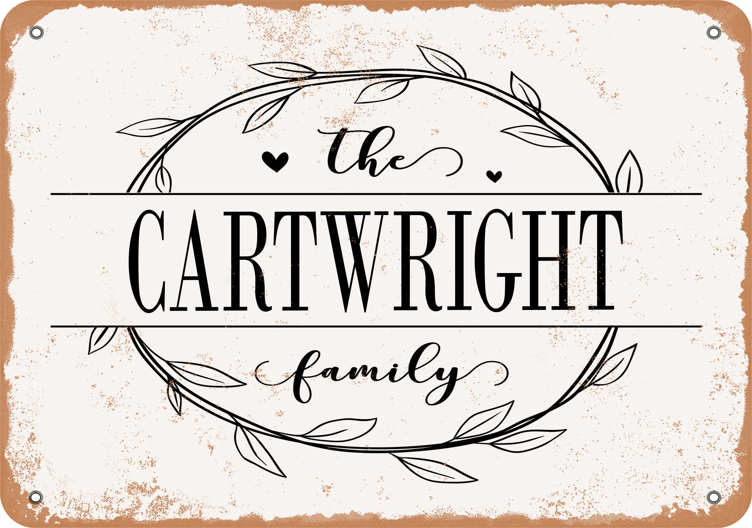 7 x 10 Metal Sign - The Cartwright Family (Style 1) - Vintage Rusty ...