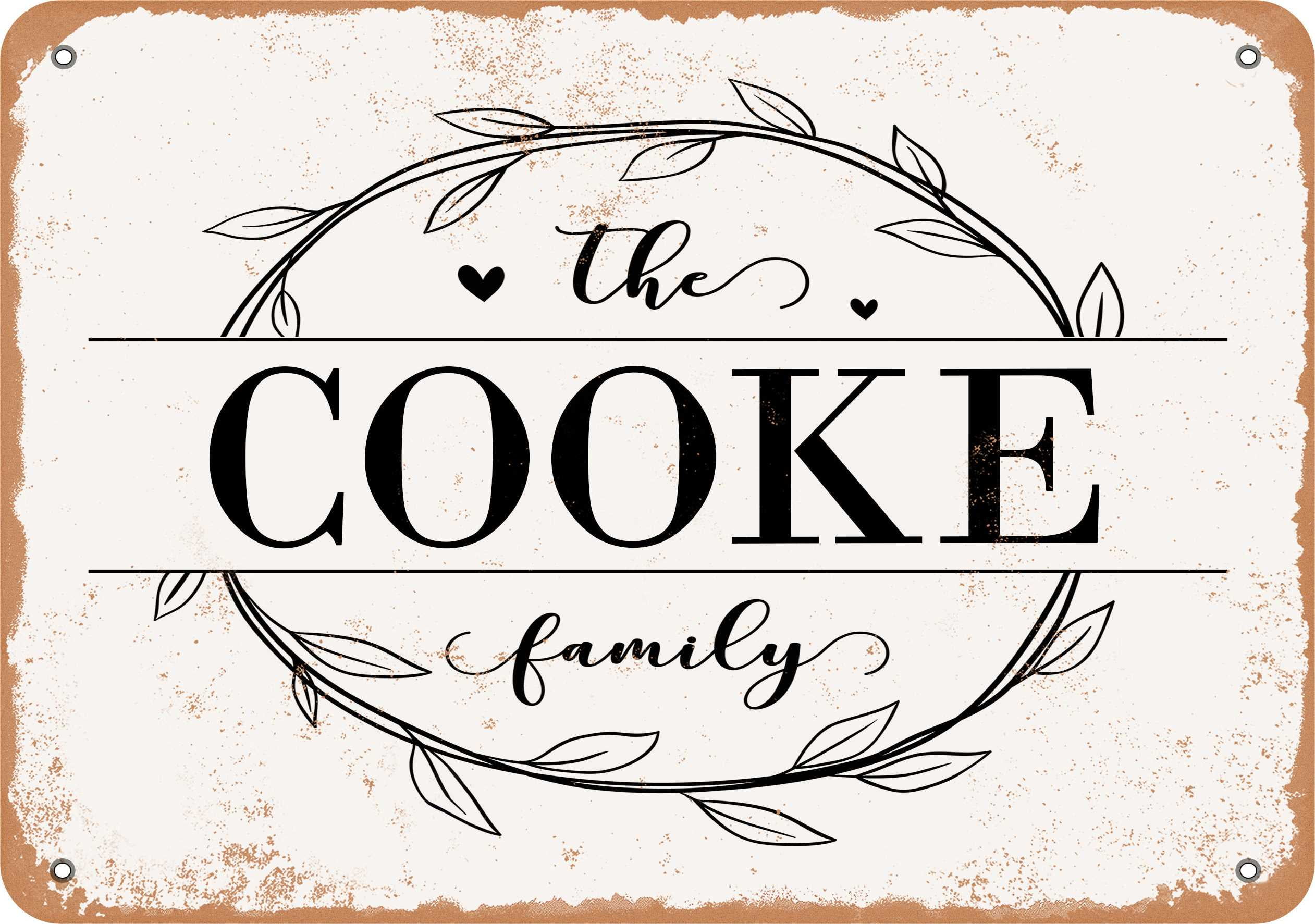 7 x 10 Metal Sign - The Cooke Family (Style 1) - Vintage Rusty Look ...