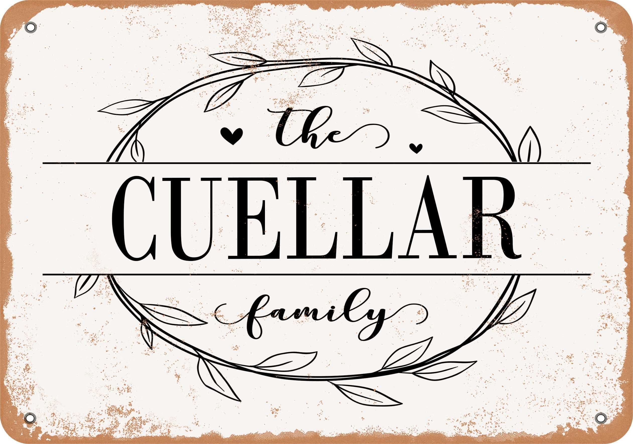 7 x 10 Metal Sign - The Cuellar Family (Style 1) - Vintage Rusty Look ...