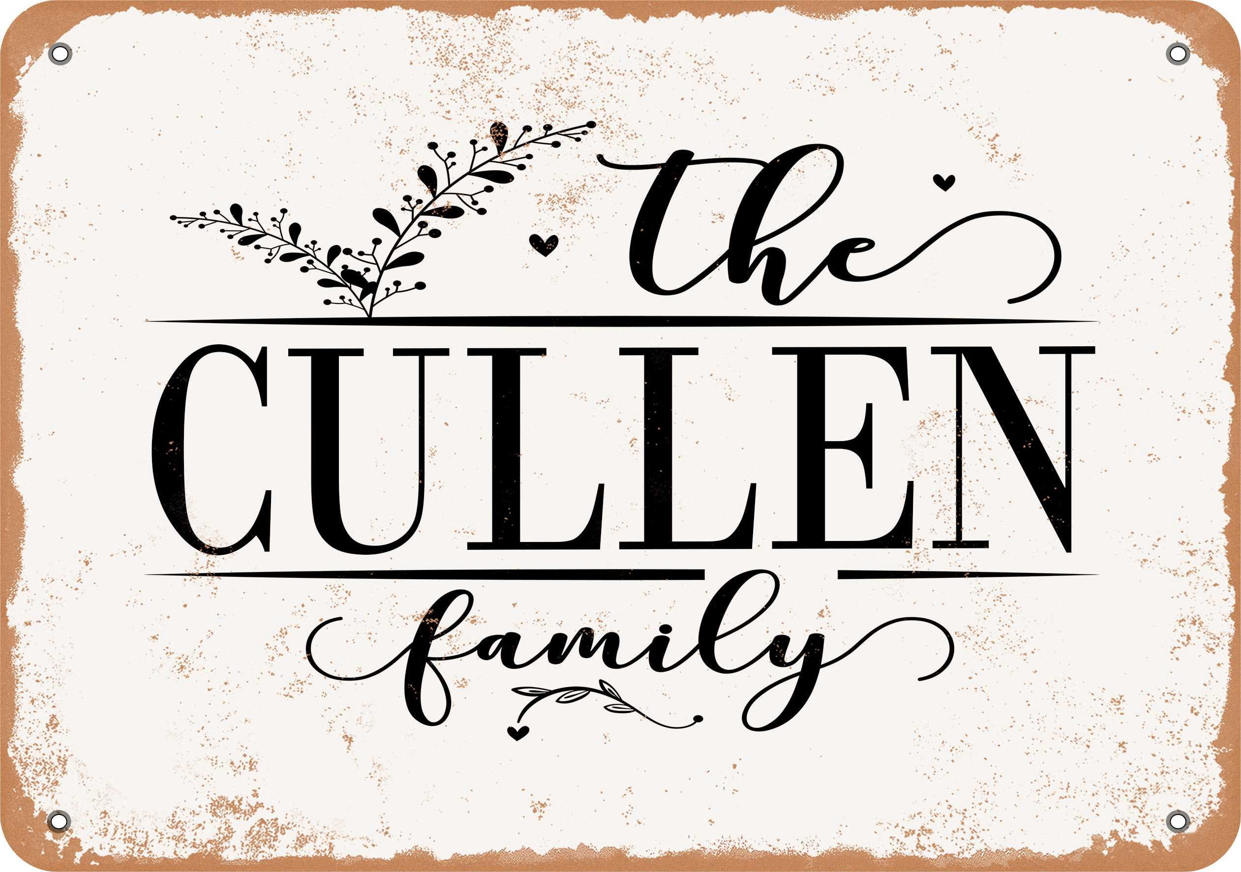 7 x 10 Metal Sign - The Cullen Family (Style 2) - Vintage Rusty Look ...