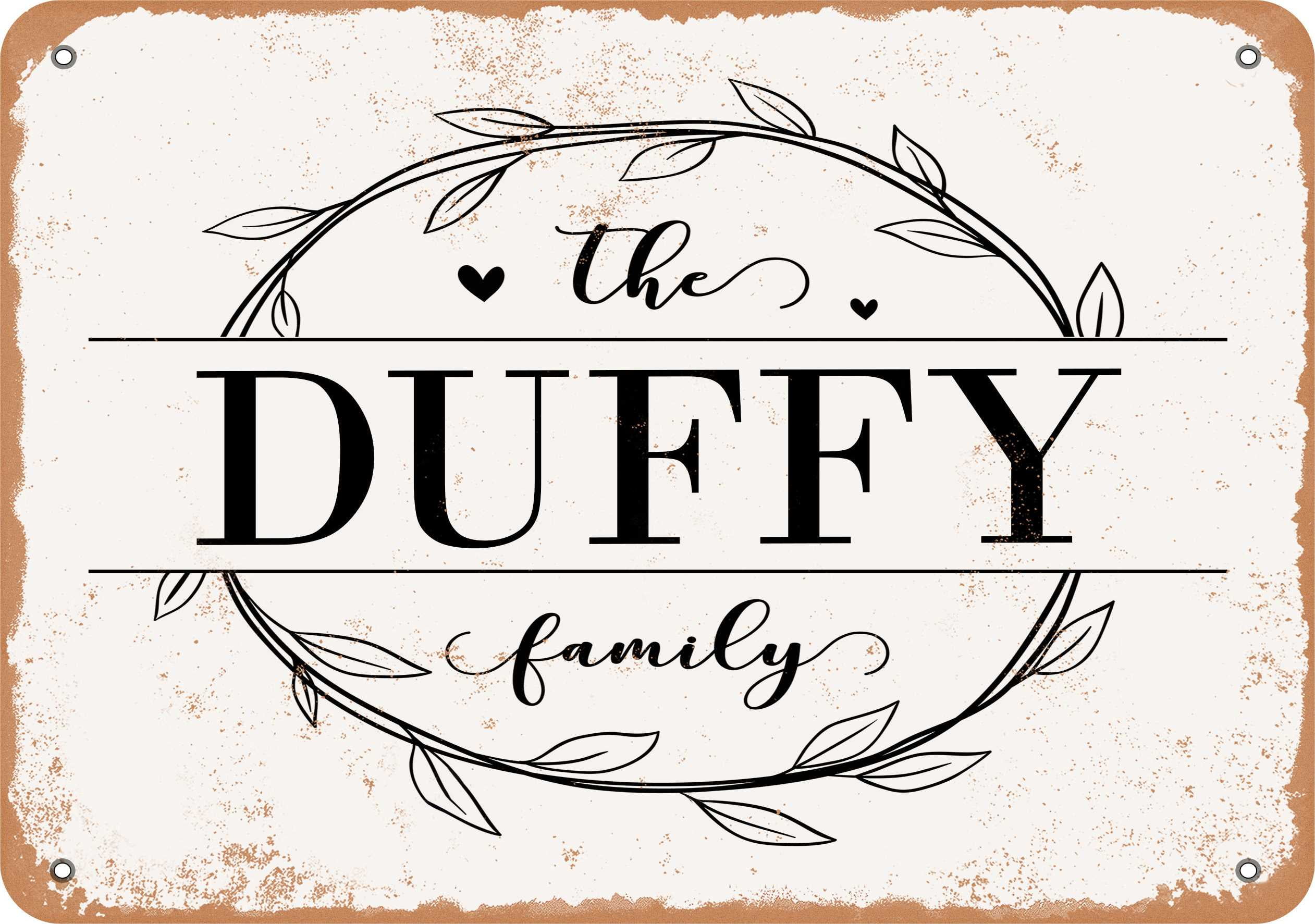 7 x 10 Metal Sign - The Duffy Family (Style 1) - Vintage Rusty Look ...