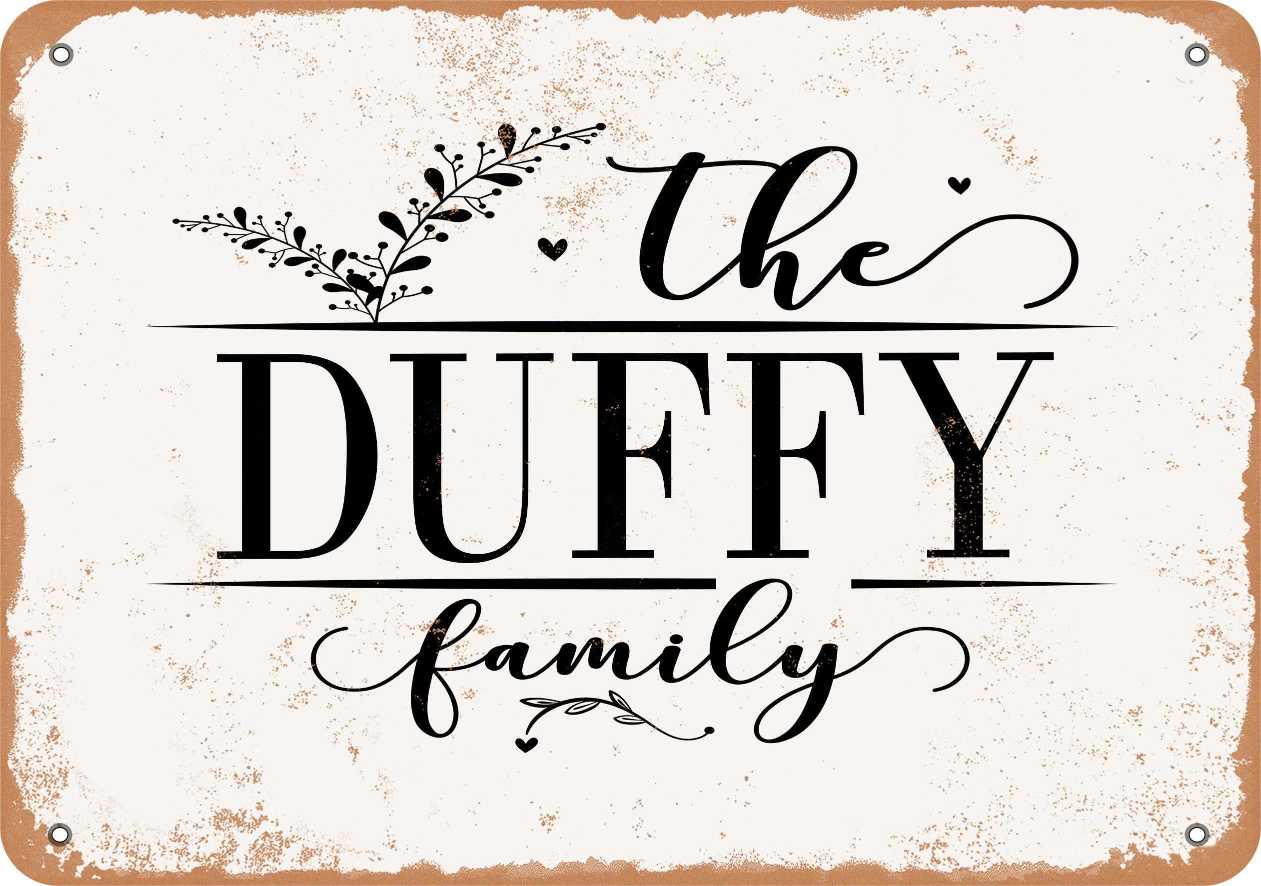 7 x 10 Metal Sign - The Duffy Family (Style 2) - Vintage Rusty Look ...