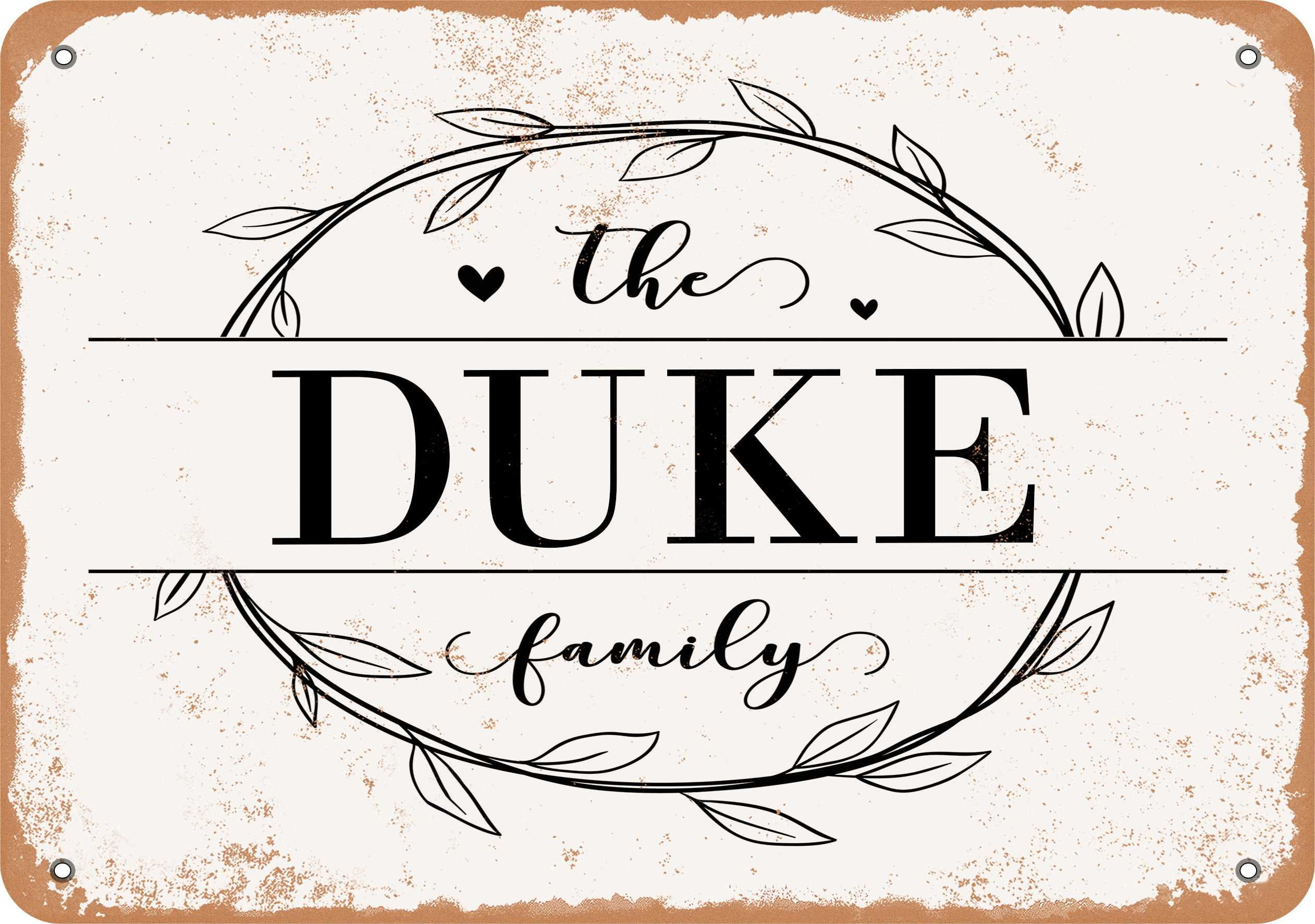 7 x 10 Metal Sign - The Duke Family (Style 1) - Vintage Rusty Look ...