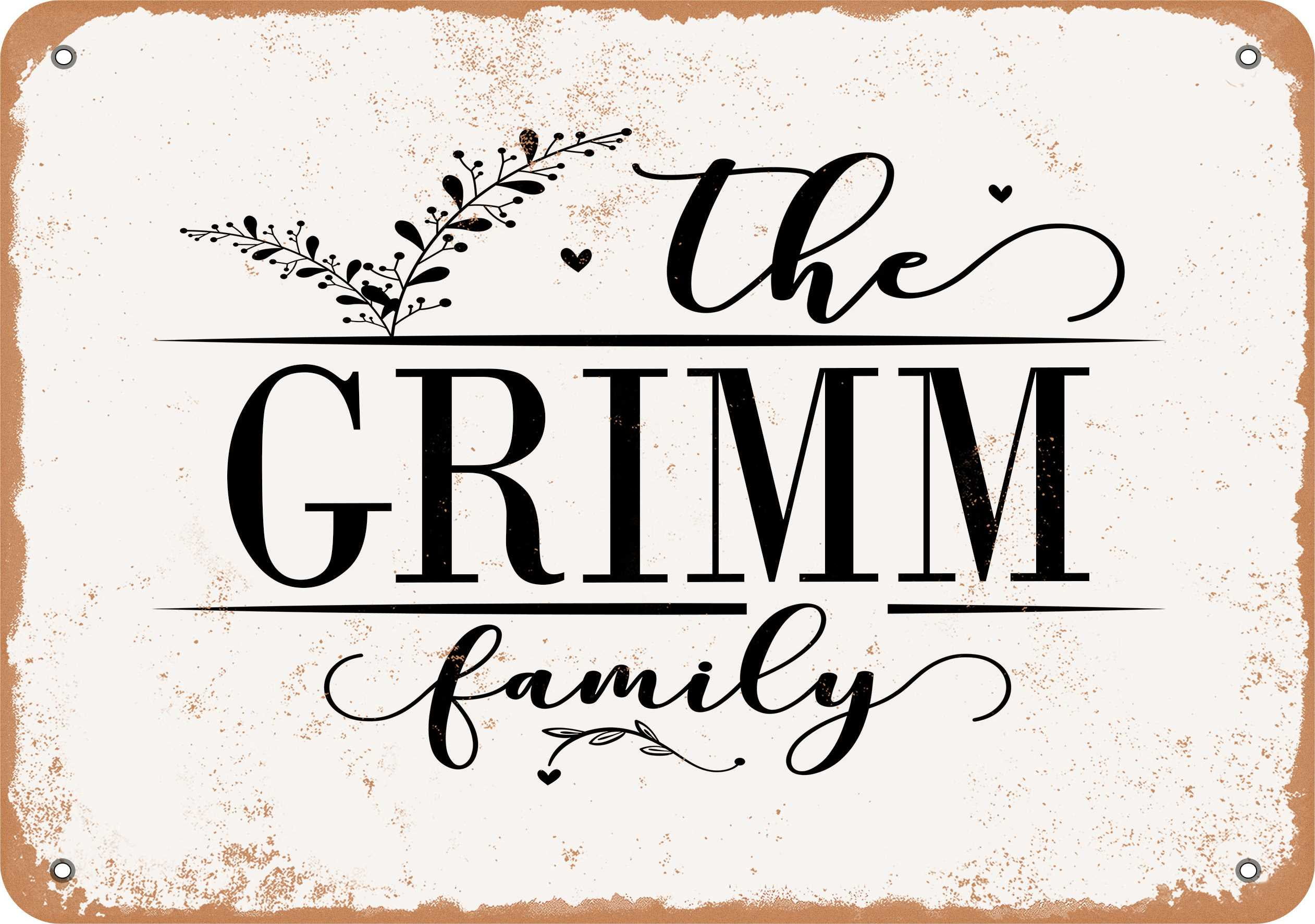 7 x 10 Metal Sign - The Grimm Family (Style 2) - Vintage Rusty Look ...