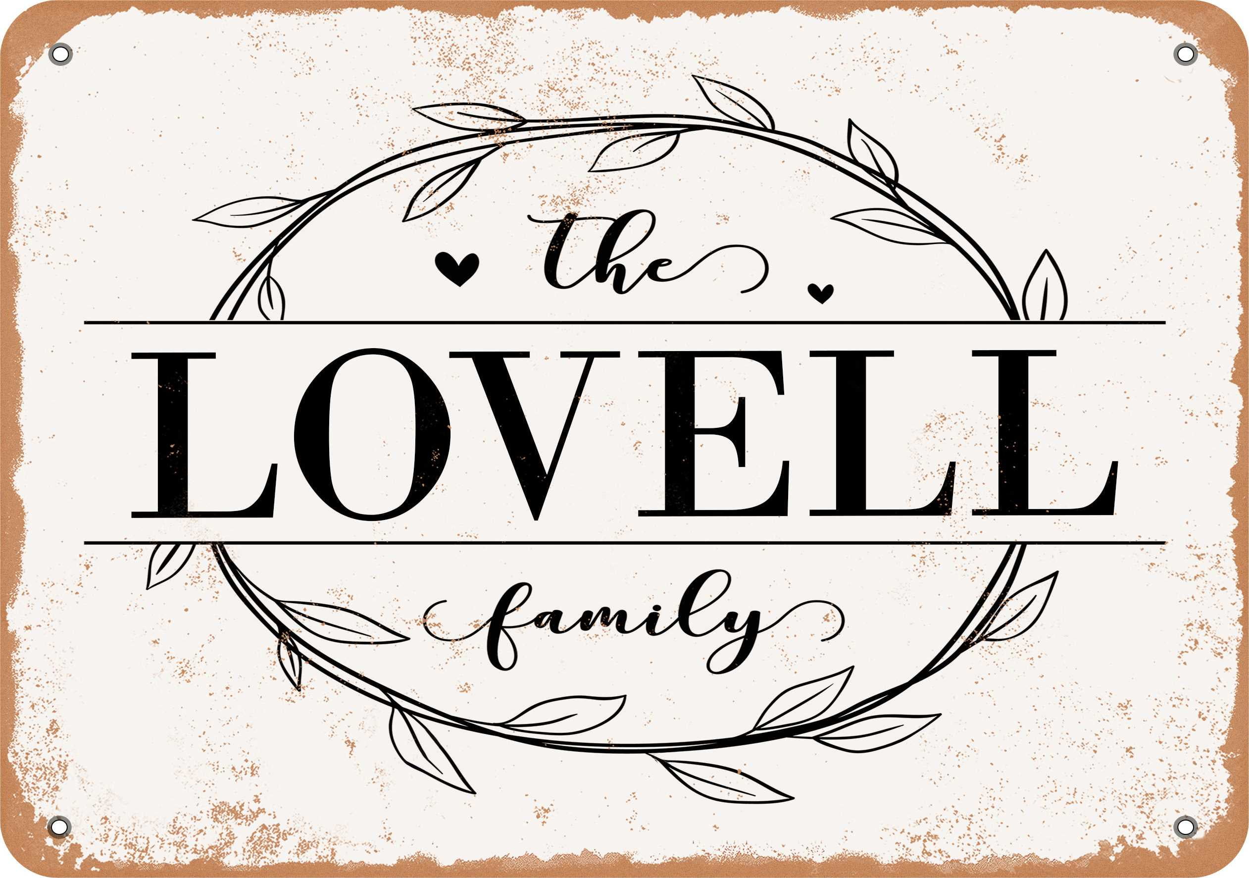 7 x 10 Metal Sign - The Lovell Family (Style 1) - Vintage Rusty Look ...