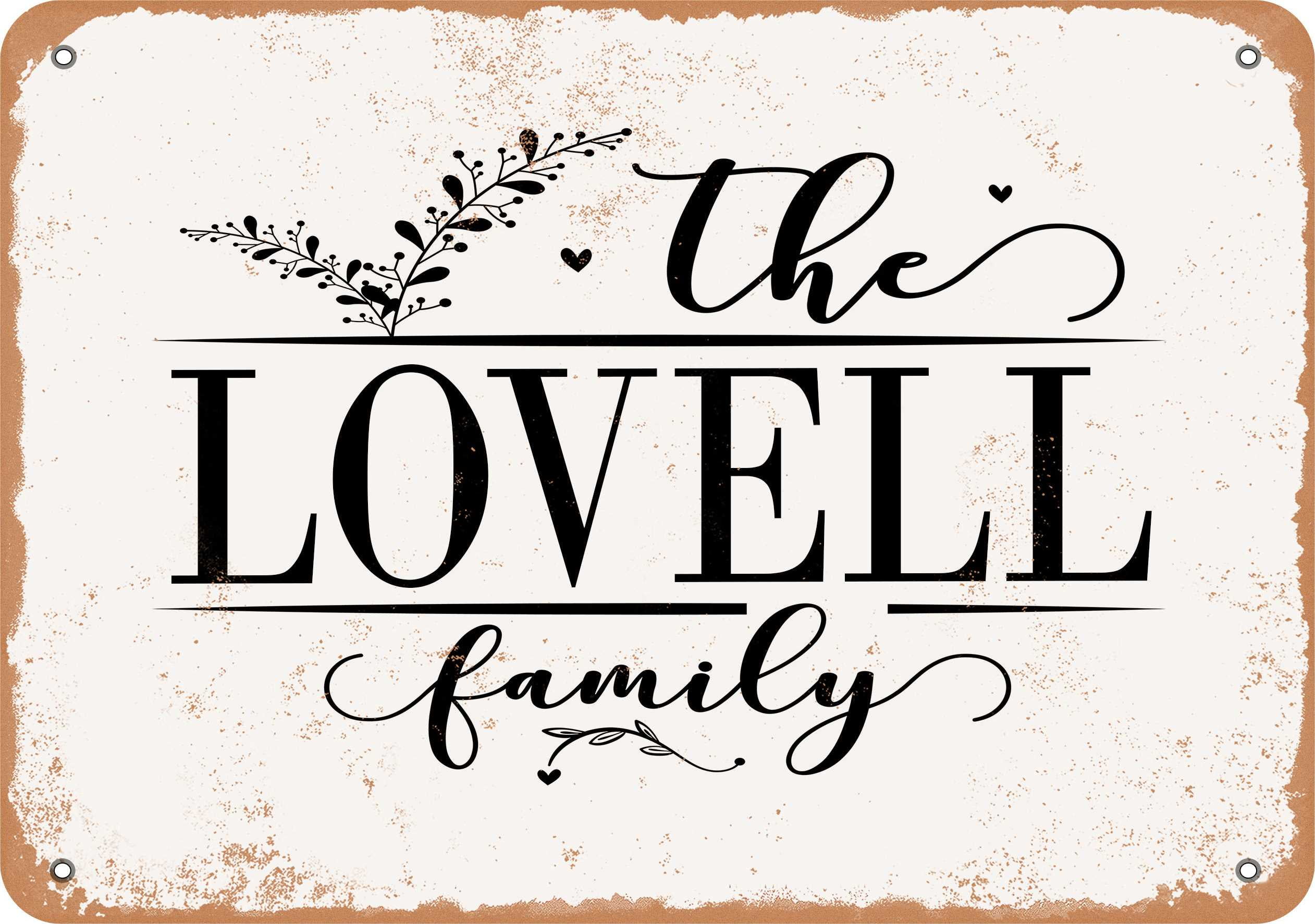 7 x 10 Metal Sign - The Lovell Family (Style 2) - Vintage Rusty Look ...