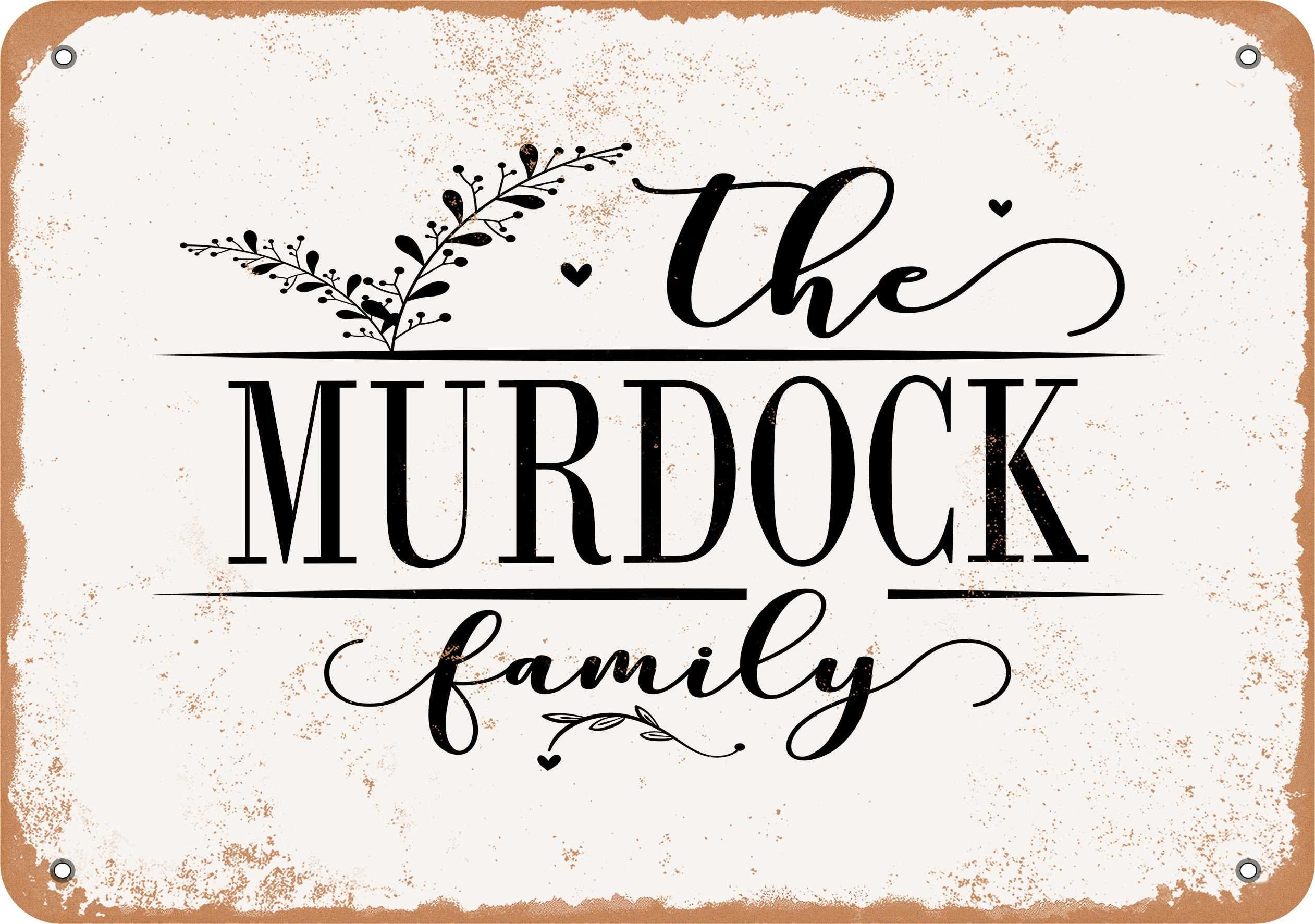 7 x 10 Metal Sign - The Murdock Family (Style 2) - Vintage Rusty Look ...