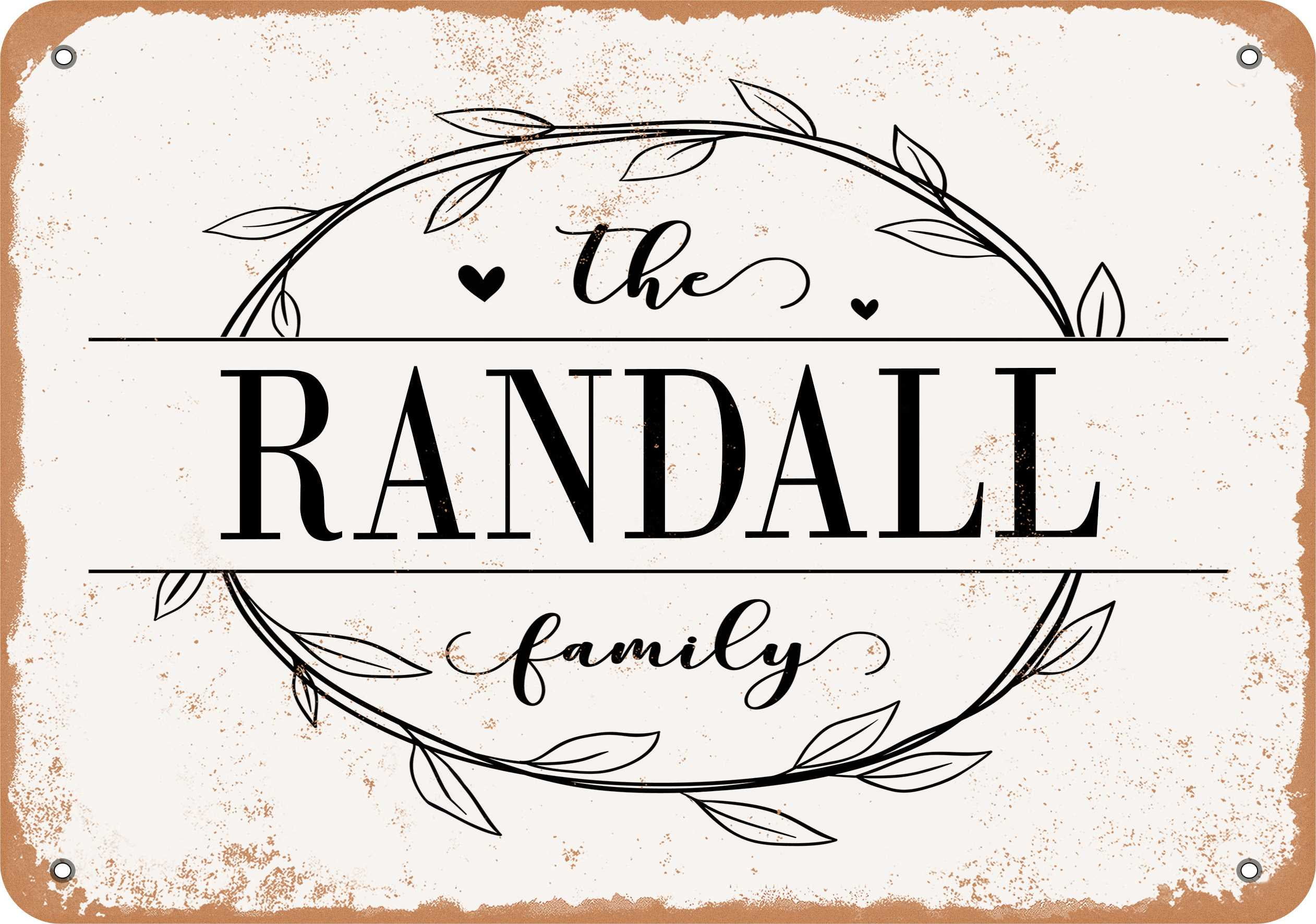 7 x 10 Metal Sign - The Randall Family (Style 1) - Vintage Rusty Look ...