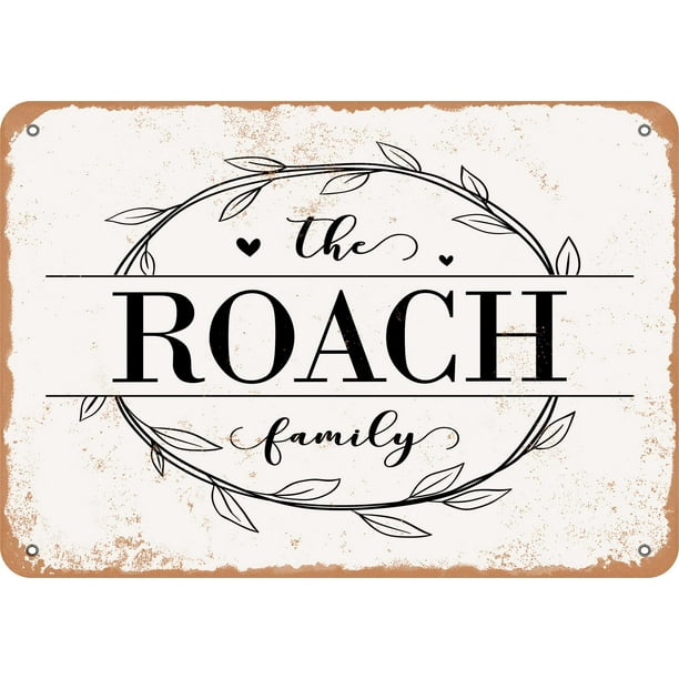 7 x 10 Metal Sign - The Roach Family (Style 1) - Vintage Rusty Look ...