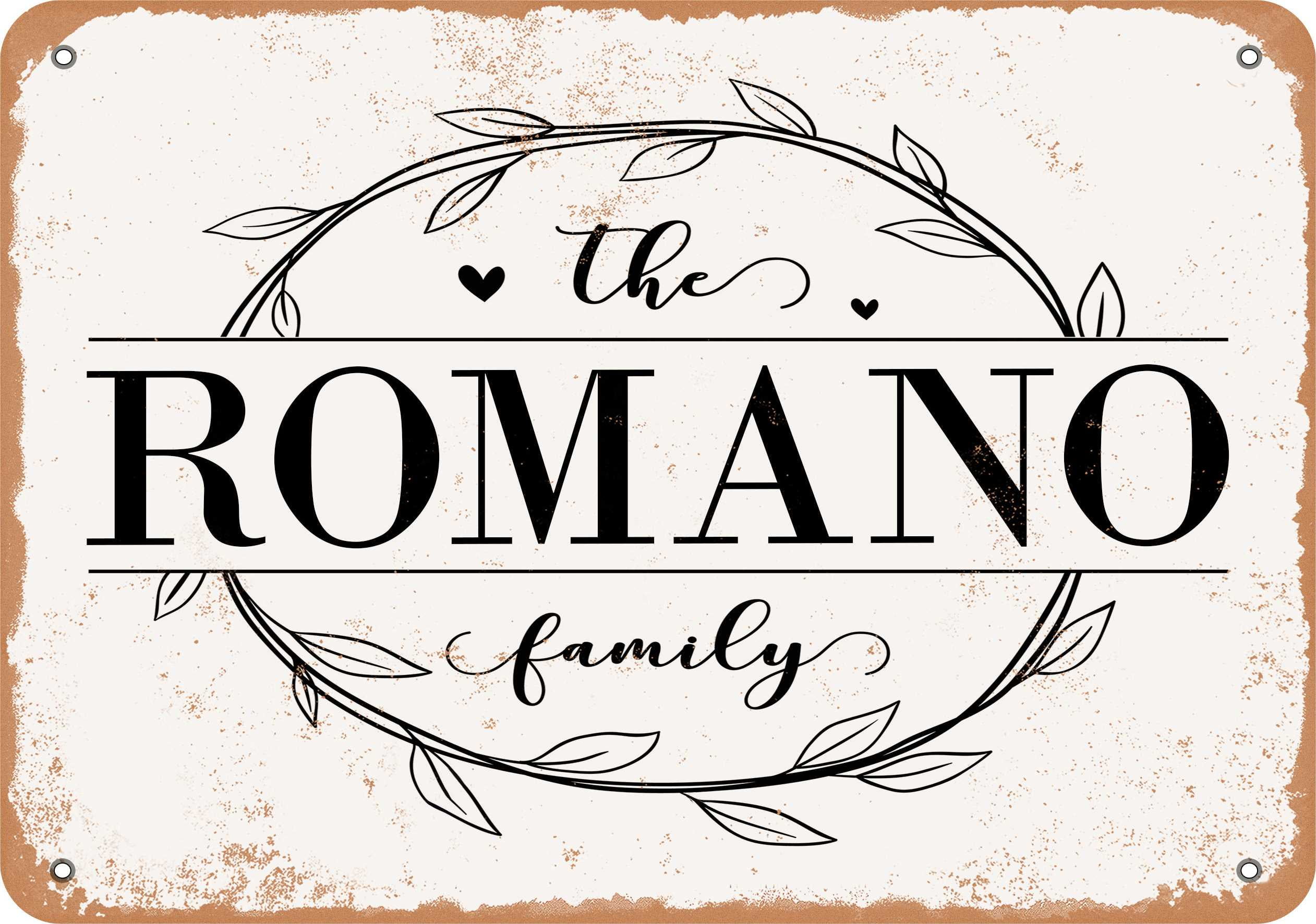 7 x 10 Metal Sign - The Romano Family (Style 1) - Vintage Rusty Look ...