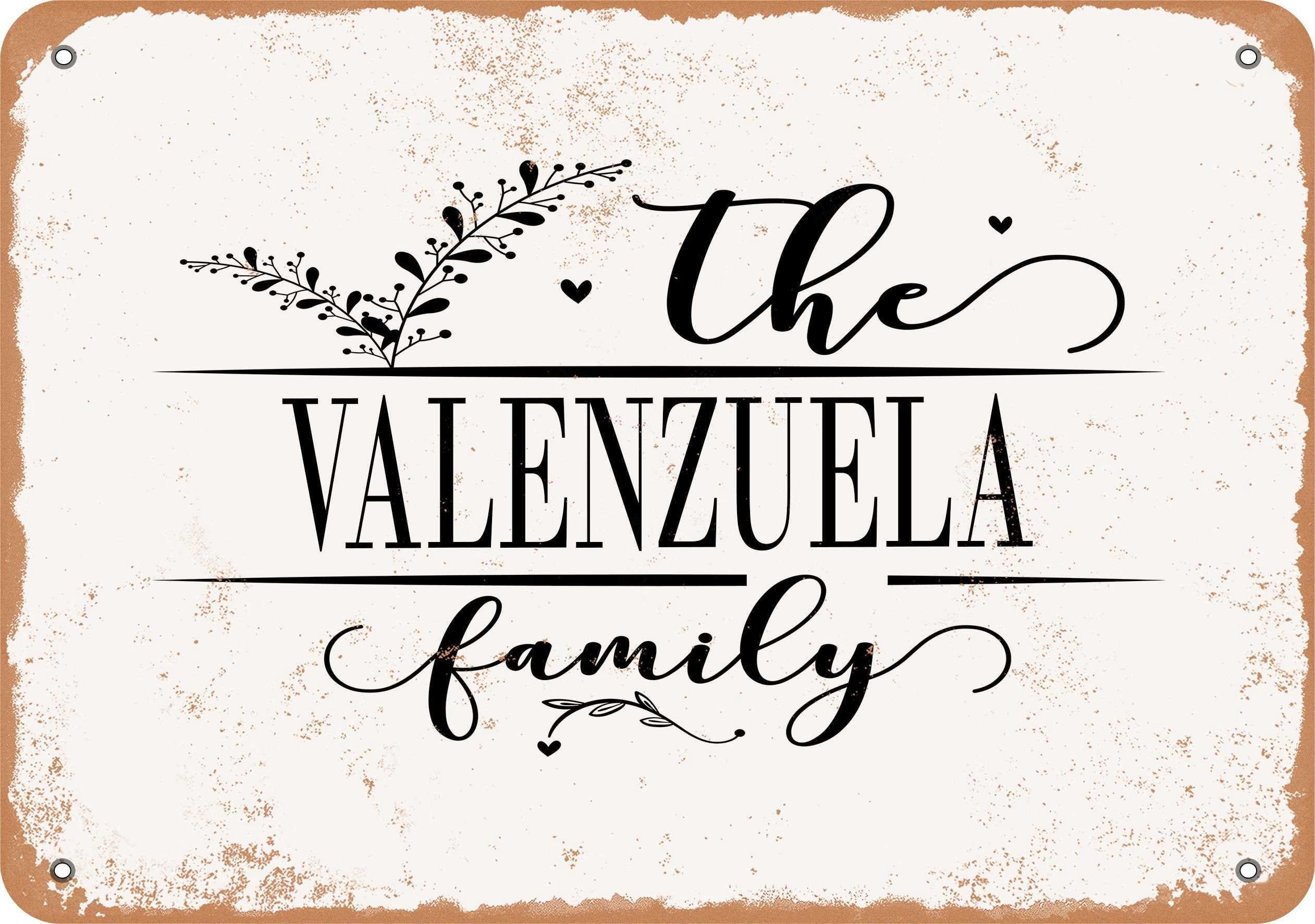 7 x 10 Metal Sign - The Valenzuela Family (Style 2) - Vintage Rusty ...