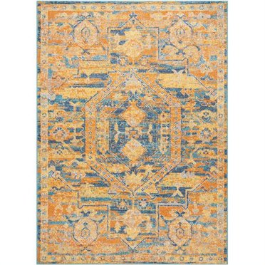 9 x 12 ft. Blue Wool Geometric Hand Tufted Rectangle Area Rug - Walmart.com