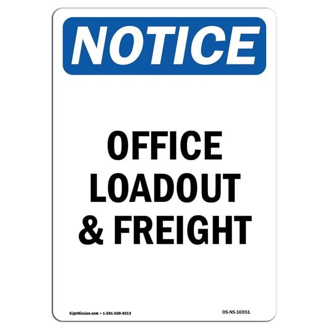 7 x 10 in. OSHA Notice Sign - Office Loadout & Freight - Walmart.com