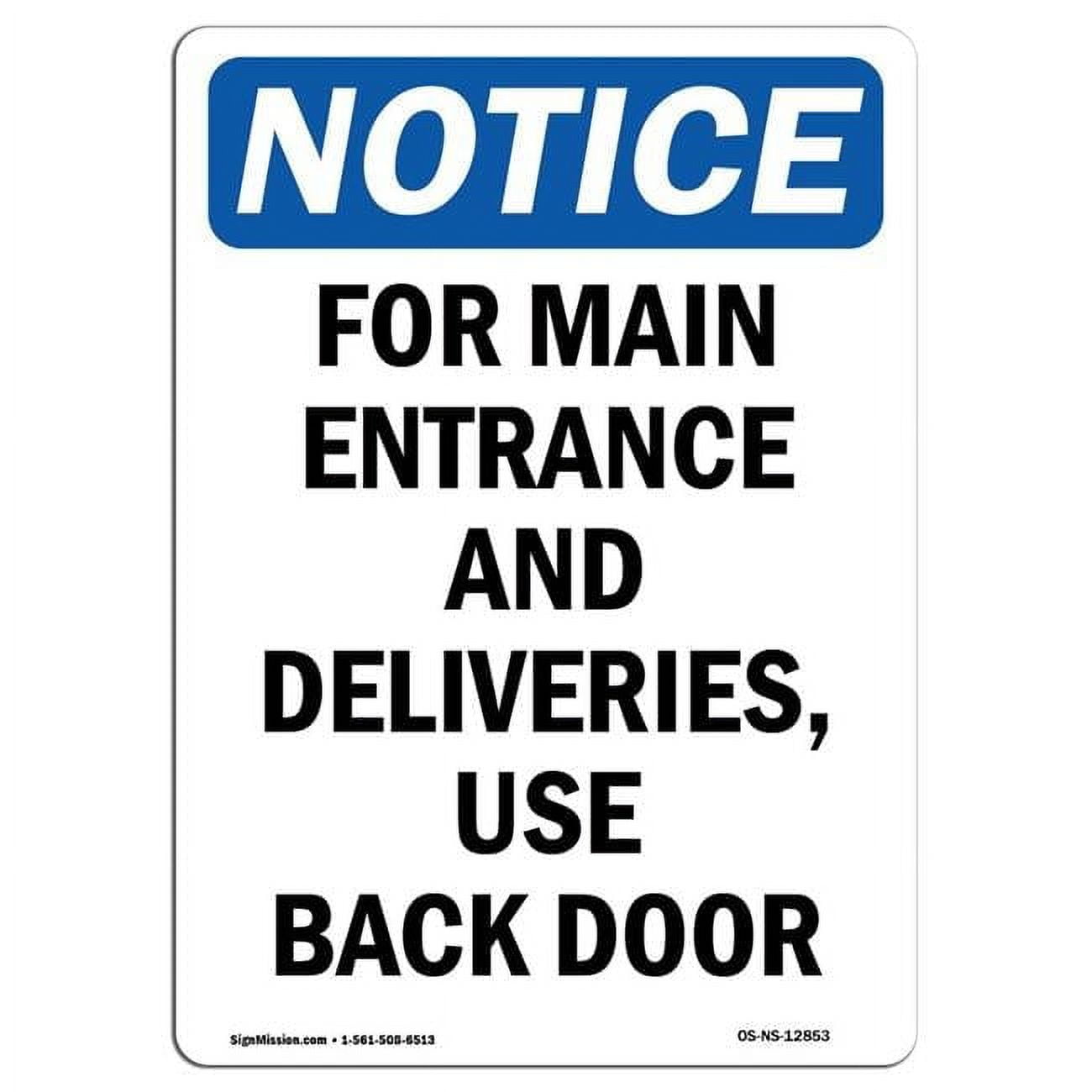 7 x 10 in. OSHA Notice Sign - for Main Entrance & Deliveries - Walmart.com