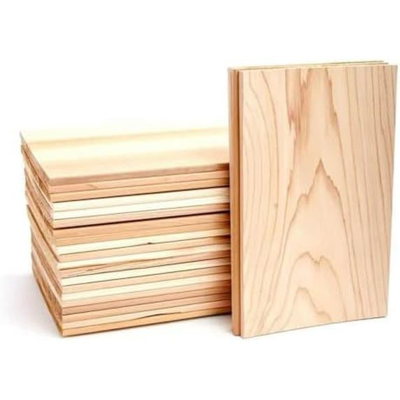 7” x 11” Western Red Cedar Grilling Planks (Extra-Wide) Adds Smooth ...