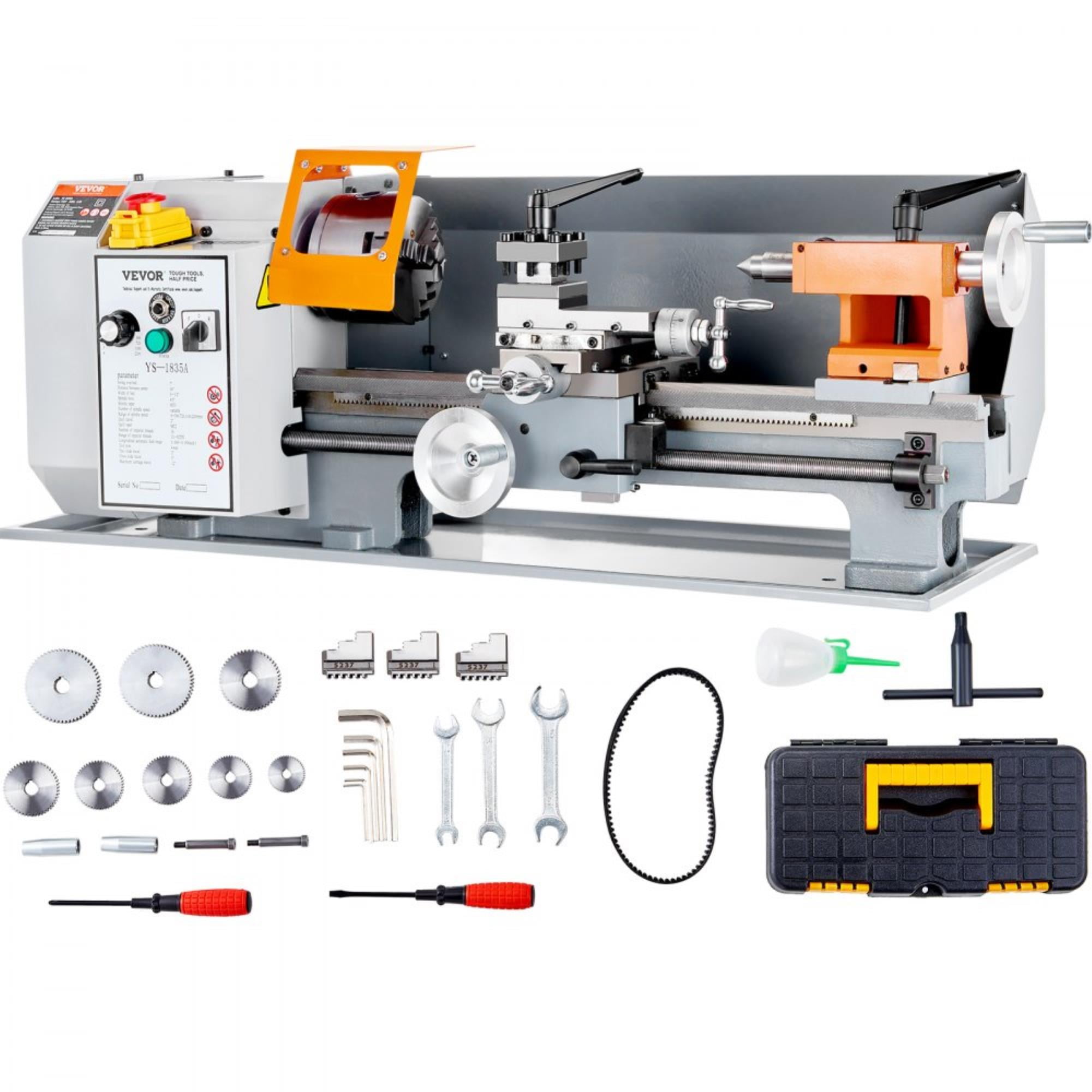 7'' x 13.78'' Metal Lathe Machine - Benchtop Power Lathe with 0-2200 ...