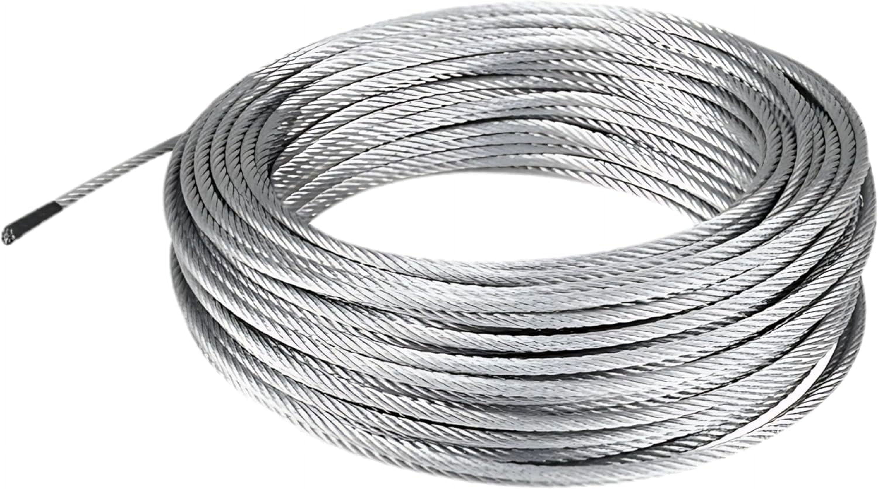 7 x 19 Galvanized Aircraft Cable Wire Rope 5/16" - 50, 100, 200 ft (50 ...