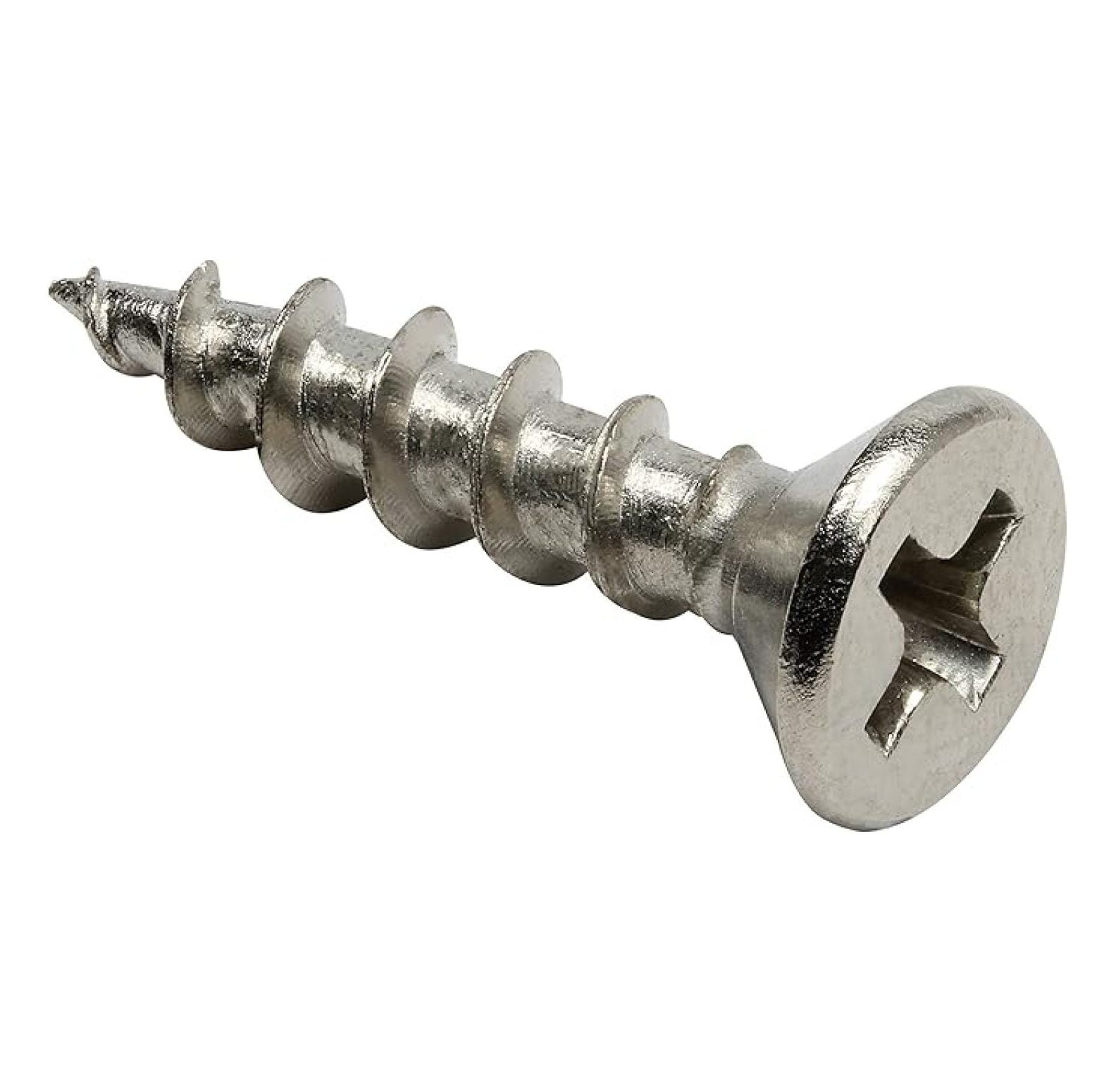 #7 x 3/4" Standard Thread Phillips Flat Head MDF Wood Screws Plated ...