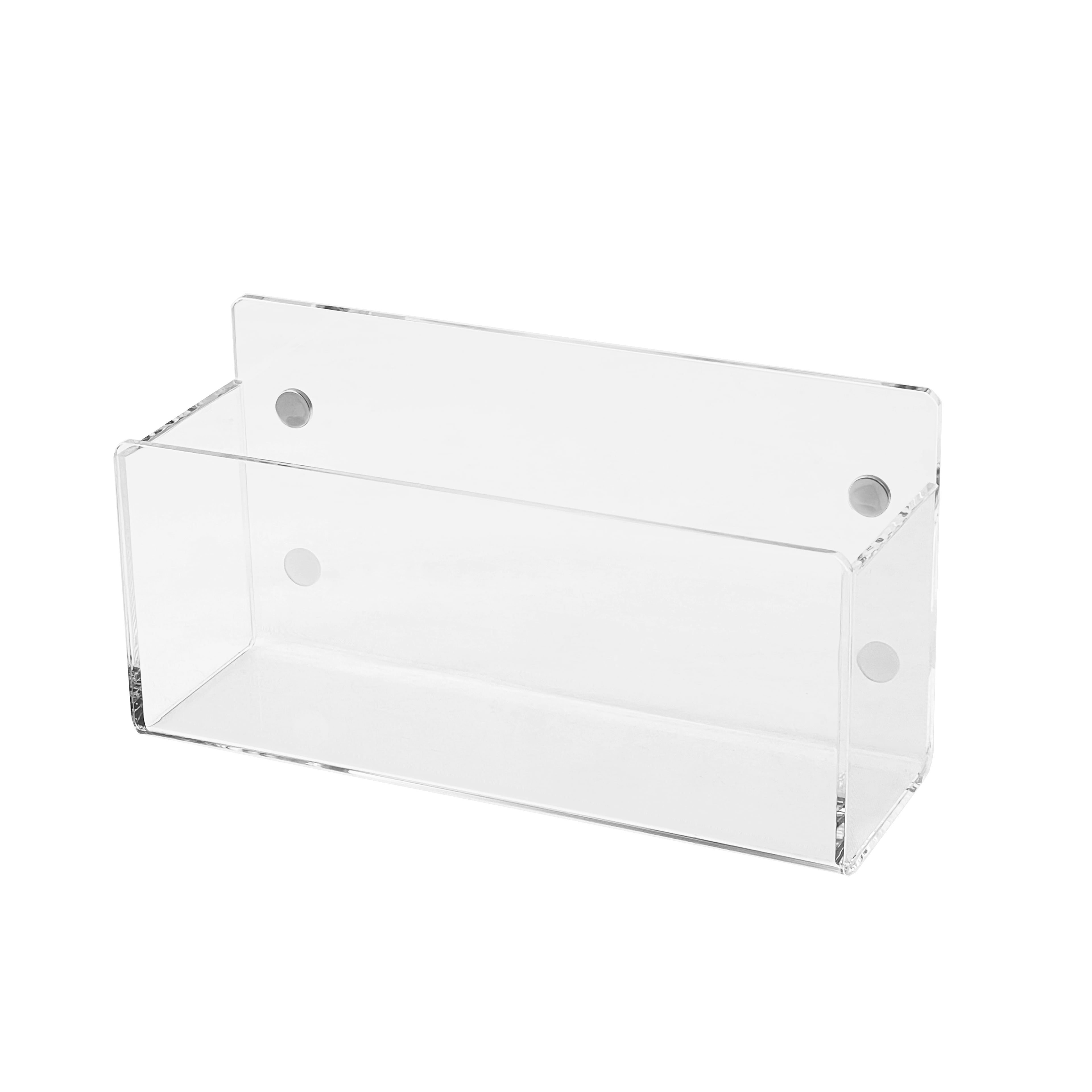 7" x 4" Clear Magnetic Storage Bin by Simply Tidy – Large Acrylic ...