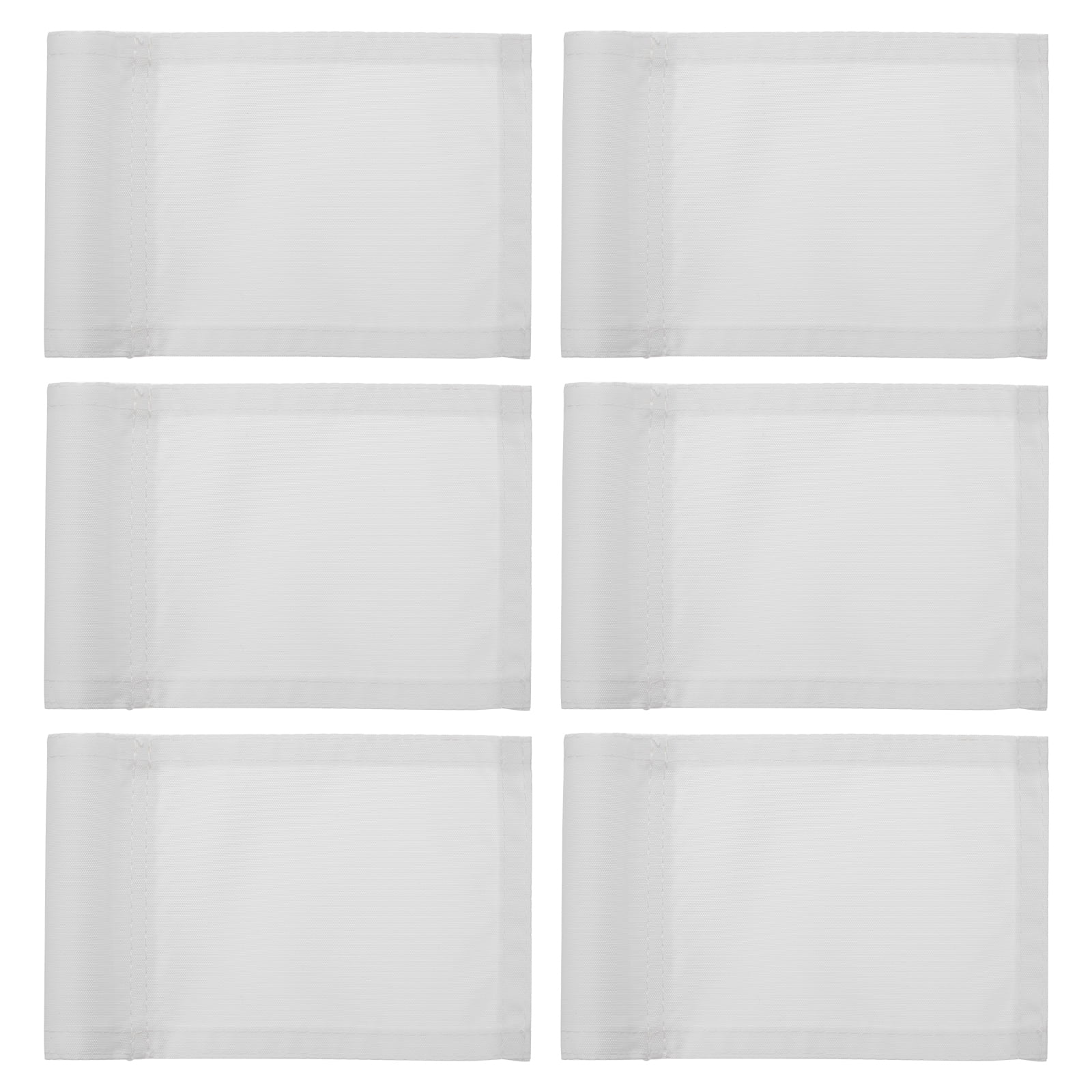 7 x 5 Inch Golf Flag 420D Nylon Mini Garden Pin Flags Target Flag White ...