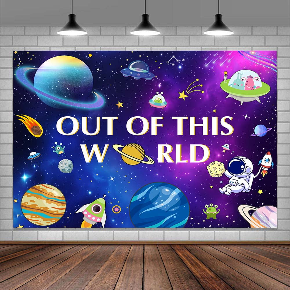 7 x 5 ft Outer Space Galaxy Backdrop Kids Birthday System Galaxy ...