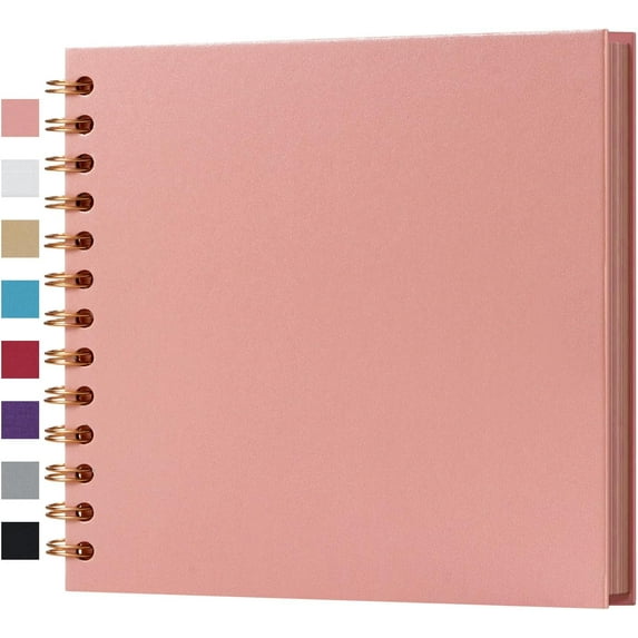 7 x 7 Inch DIY Scrapbook Album 40 Pages Hardcover Kraft Paper Scrap ...