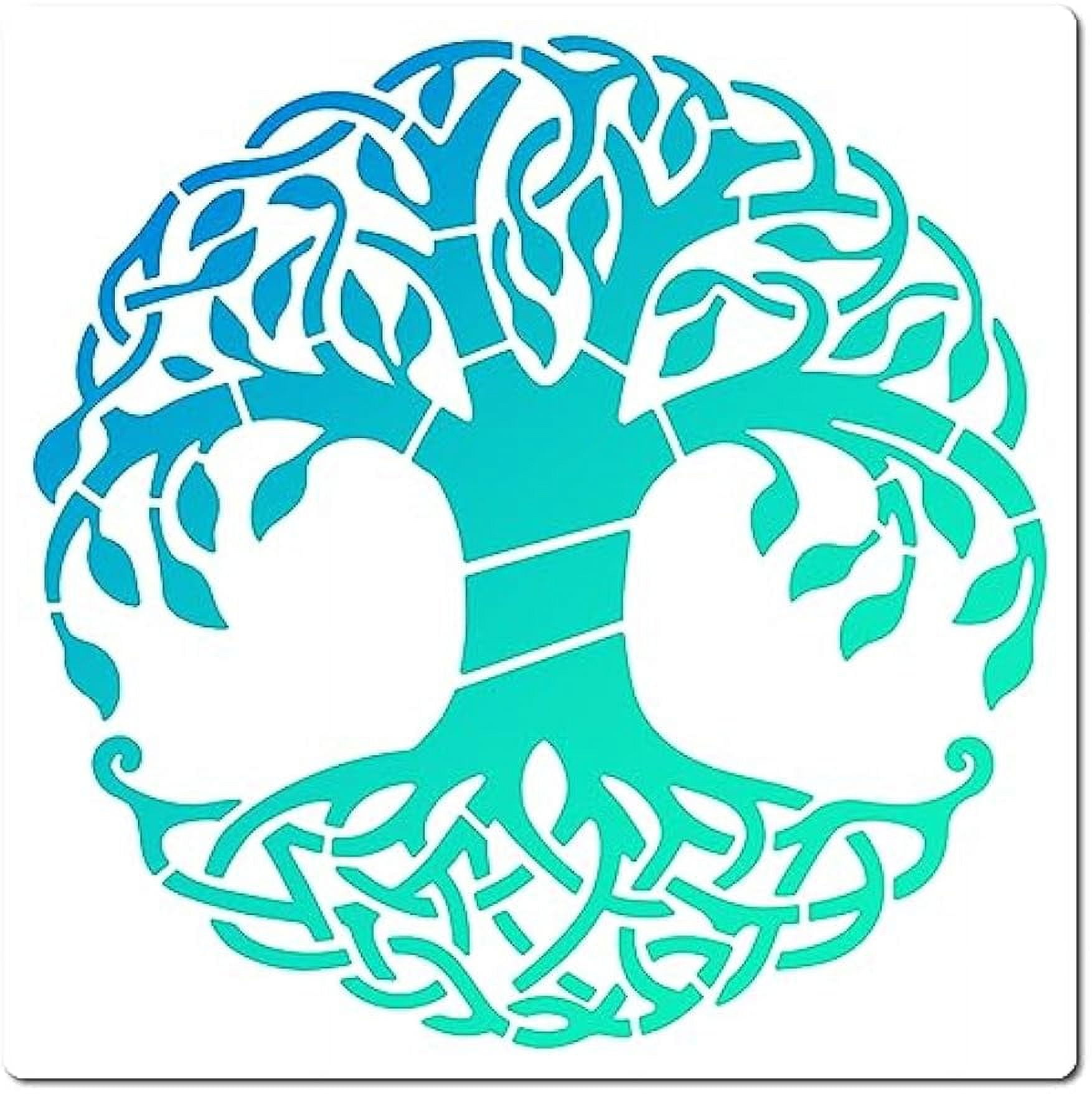 7 x 7" Tree of Life Stencils Hollow Out Tree Root Stencil Reusable ...