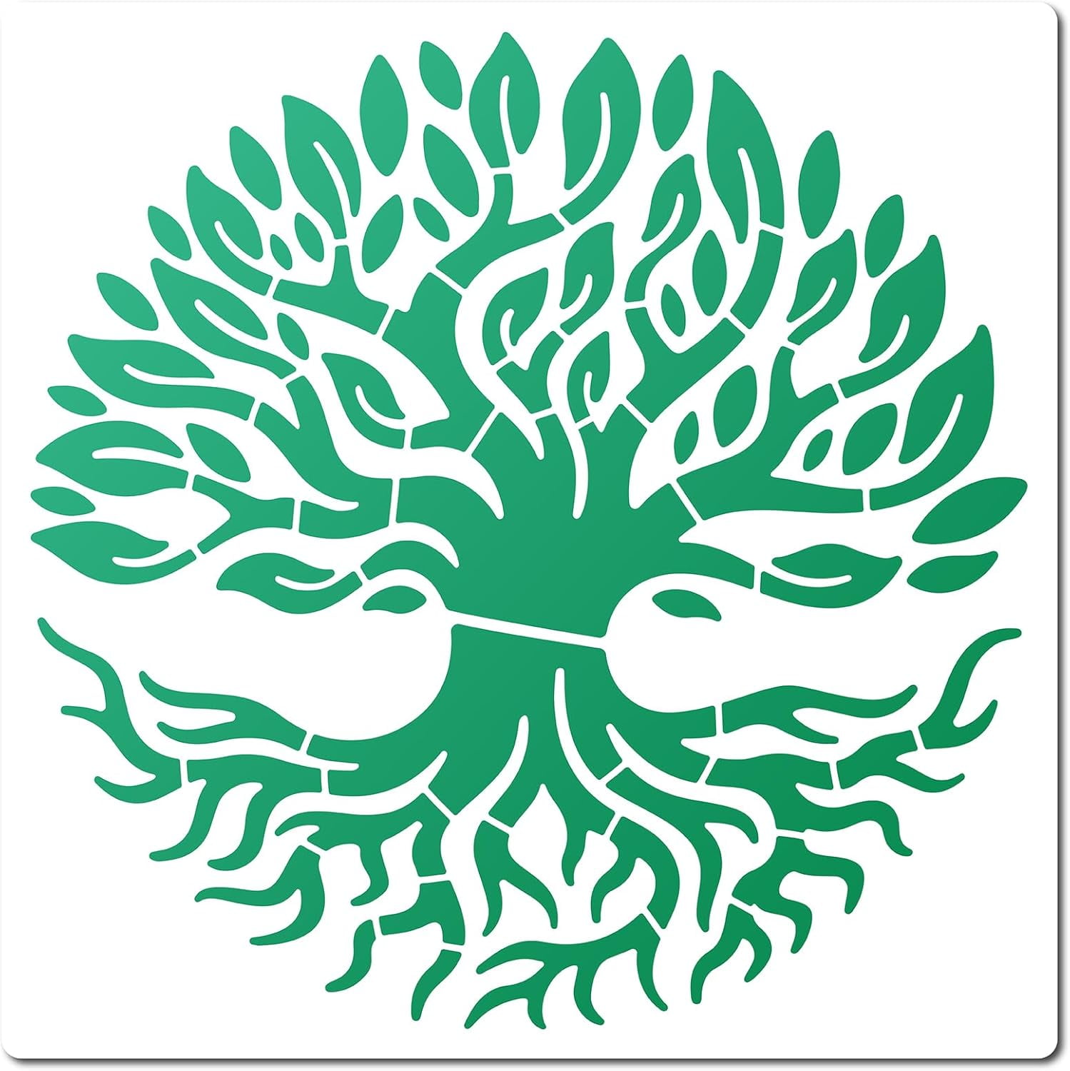 7 x 7 Tree of Life Stencil Branch Template Hollow Out Tree Root ...