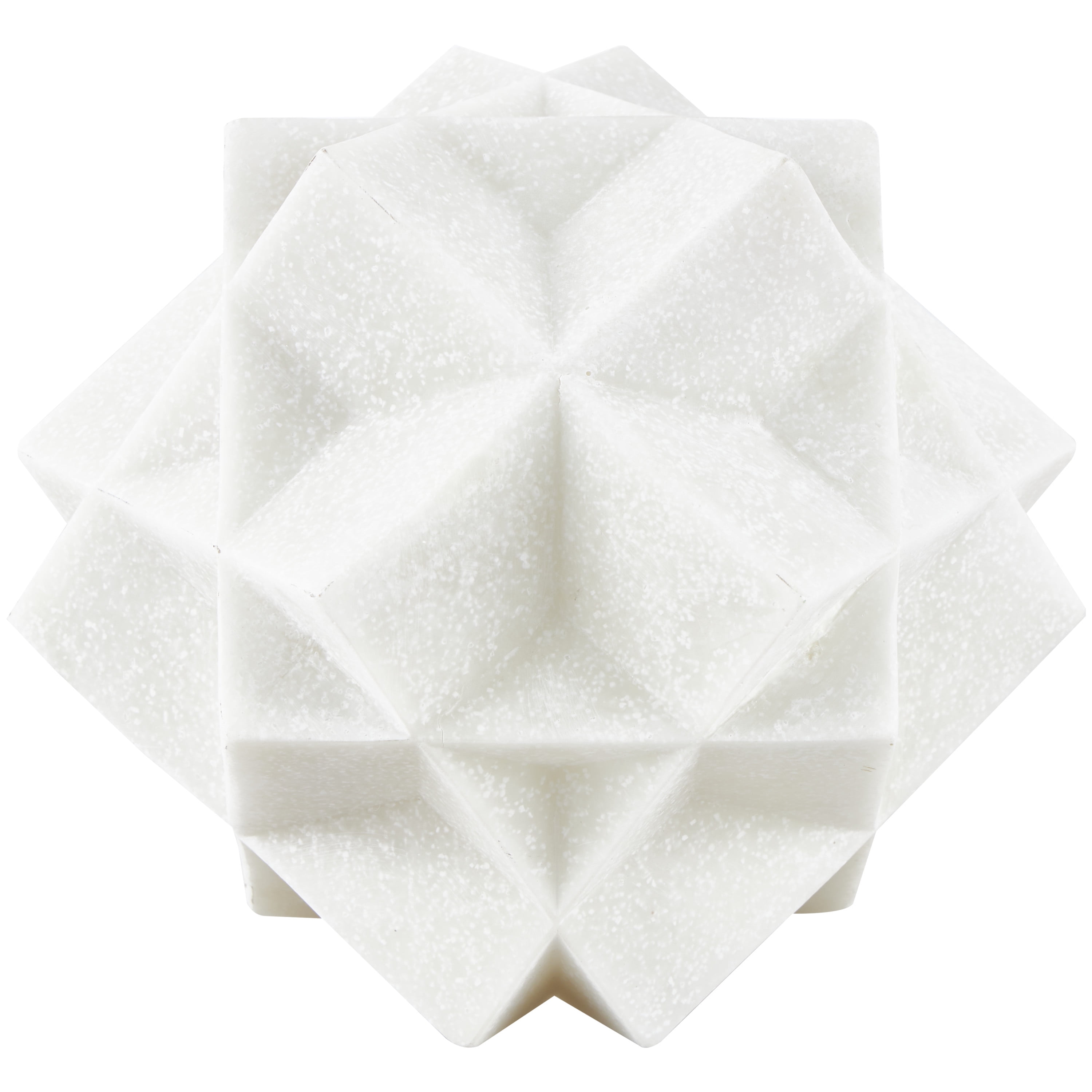 DecMode White Polystone Dimensional Ball Sculpture - 7 x 7 - Walmart.com