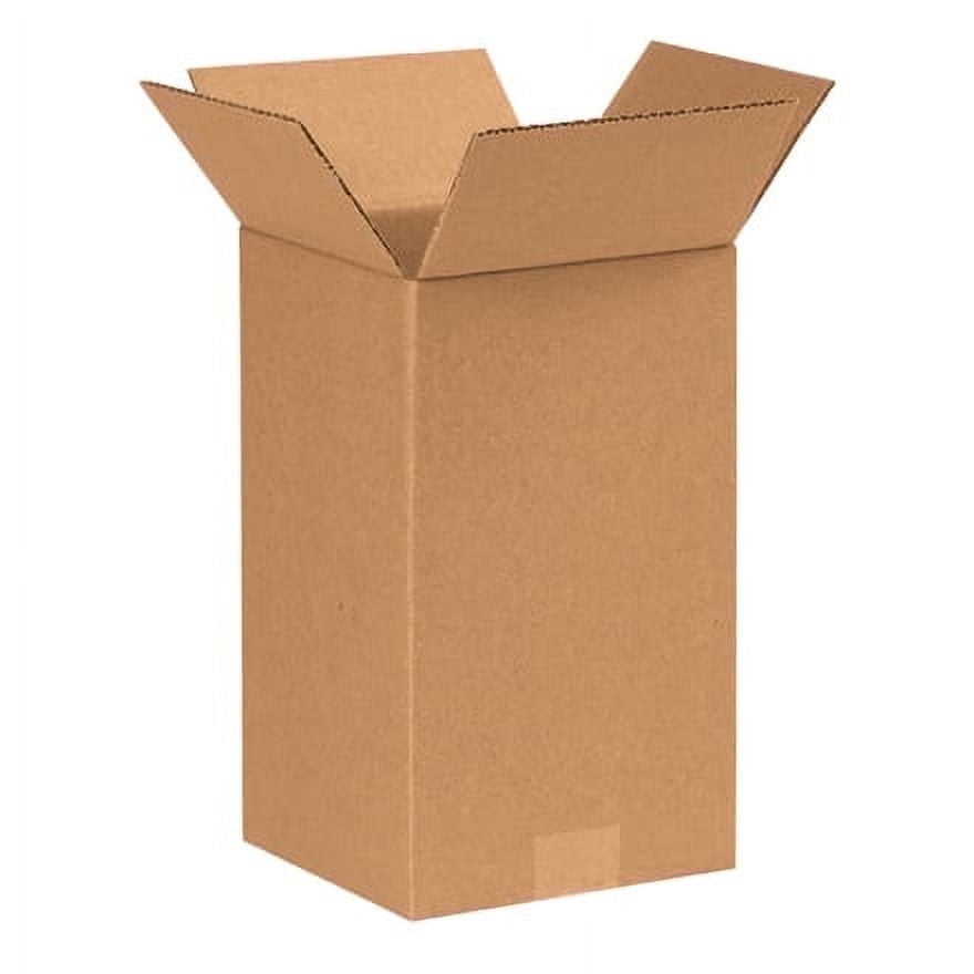 7 x 7 x 12" Tall Corrugated Boxes, ECT-32 Brown Shipping/Moving Boxes ...