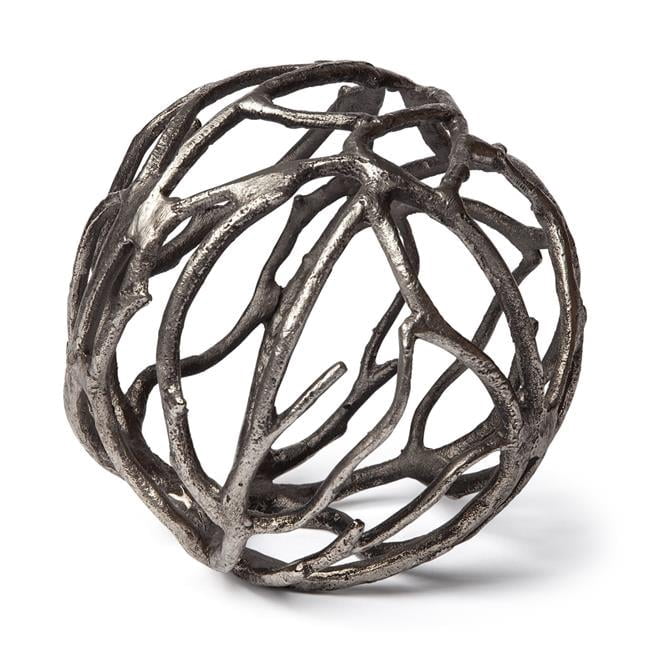 7 x 7 x 7 in. Silver Metal Tree Branch Sculpture - Walmart.com