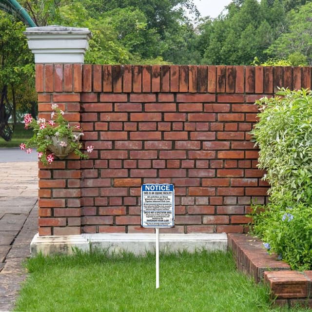 7 x 8.8 inch Notice - This Is An Equine Facility, Not A Spectator Area ...