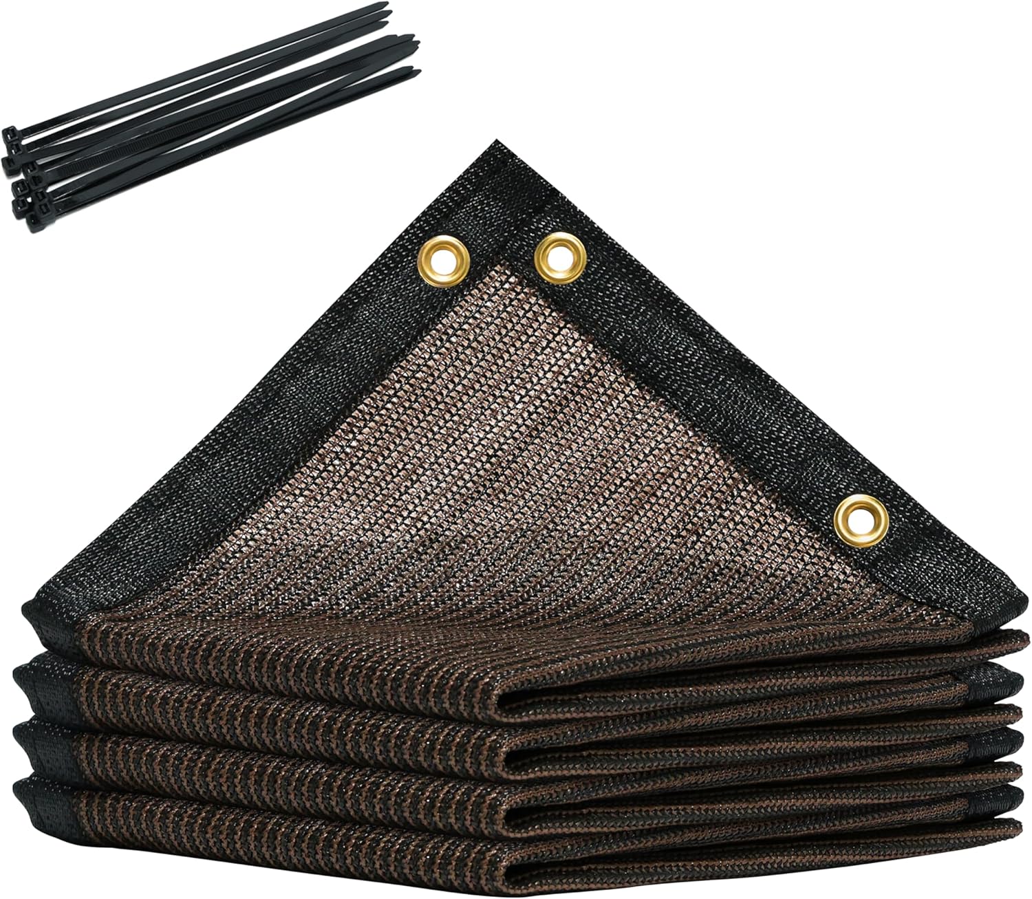 **7' x 8' brown custom size 90% shade cloth dog kennel shade mesh tarp ...