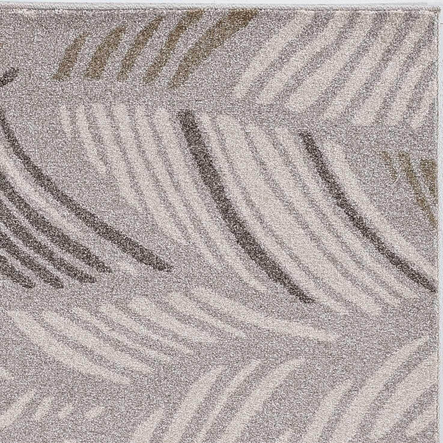 7' x 9' Grey Feather Pattern Indoor Outdoor Area Rug - Walmart.com