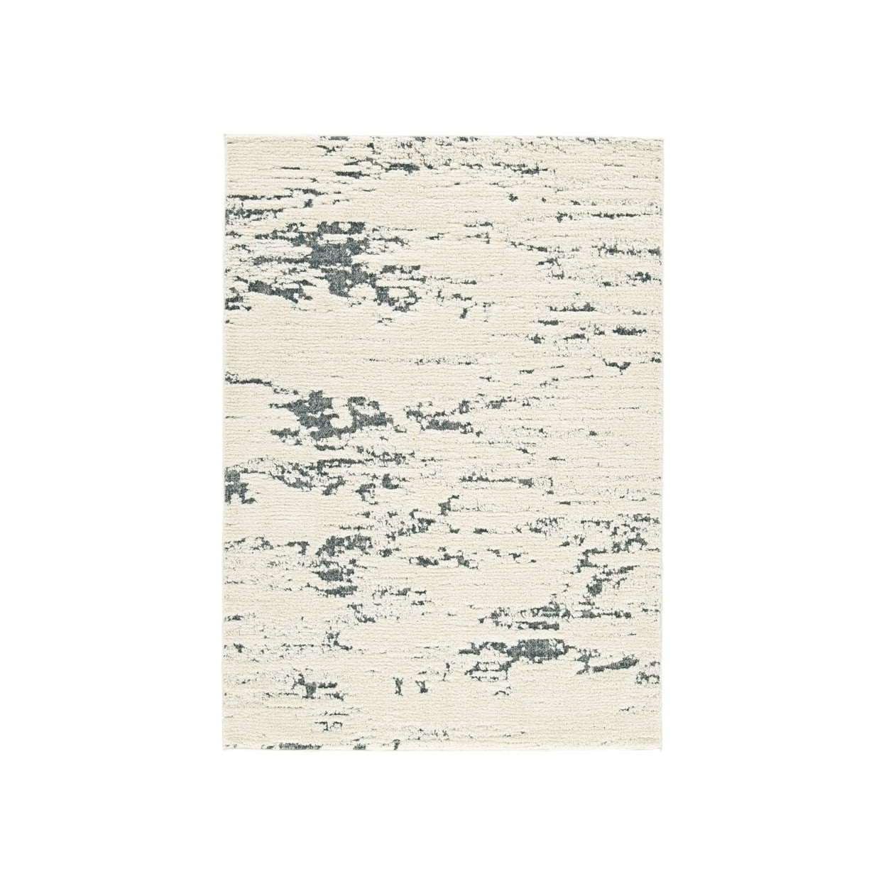 7 x 9 Modern Area Rug, Abstract Pattern, Soft Fabric, Large, Cream ...